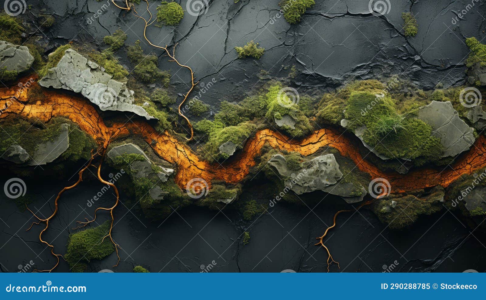 Abstract Volcano: Exploring Textures and Patterns in Nature Stock ...