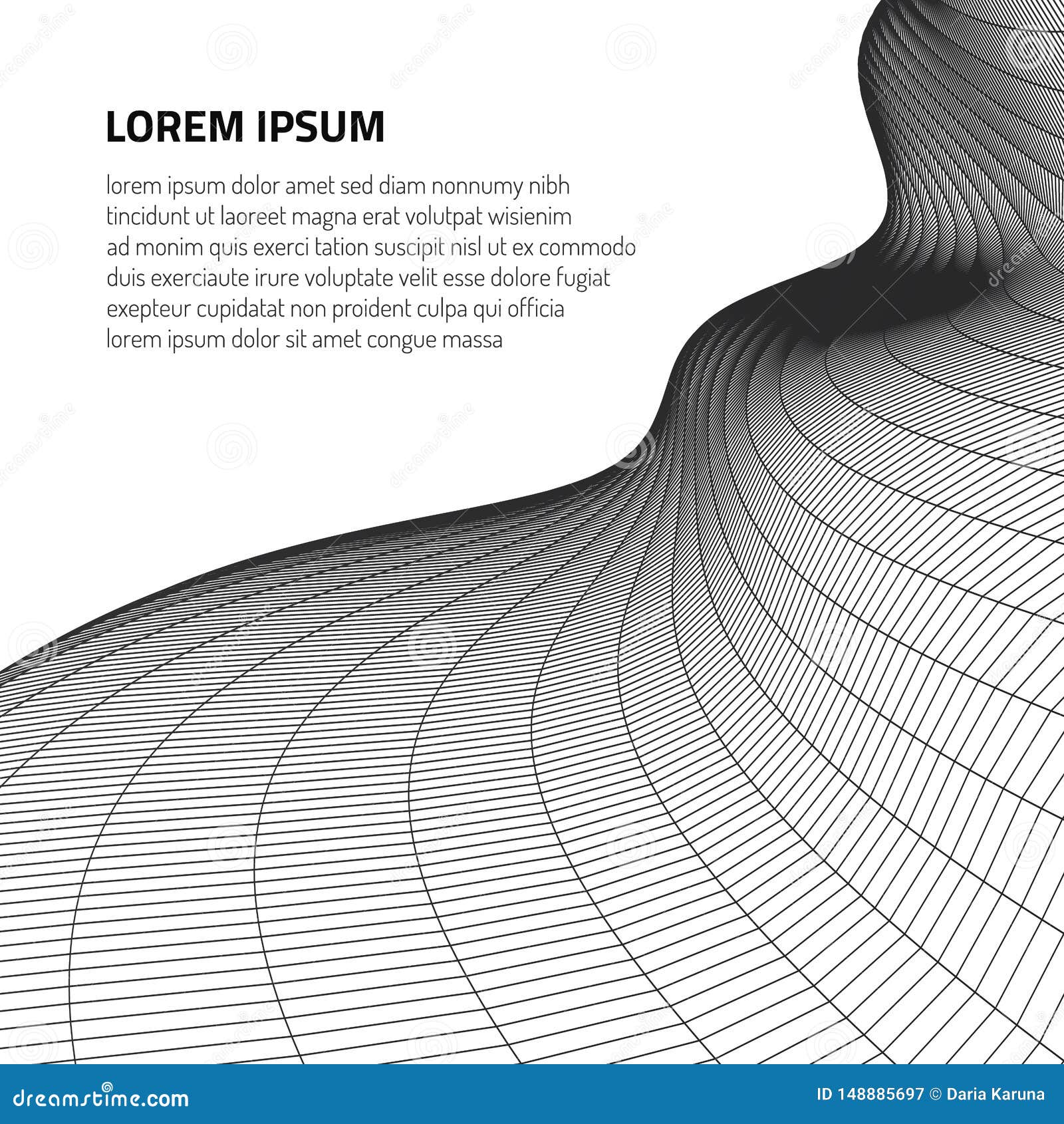 Abstract Volumetric Figures. Forms from Wire Cages and Lines Stock ...