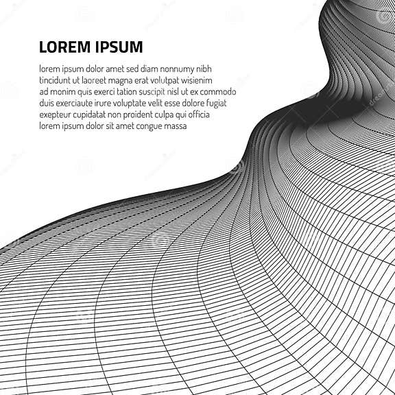 Abstract Volumetric Figures. Forms from Wire Cages and Lines Stock ...