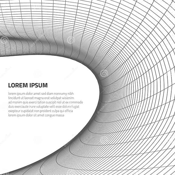Abstract Volumetric Figures. Forms from Wire Cages and Lines Stock ...