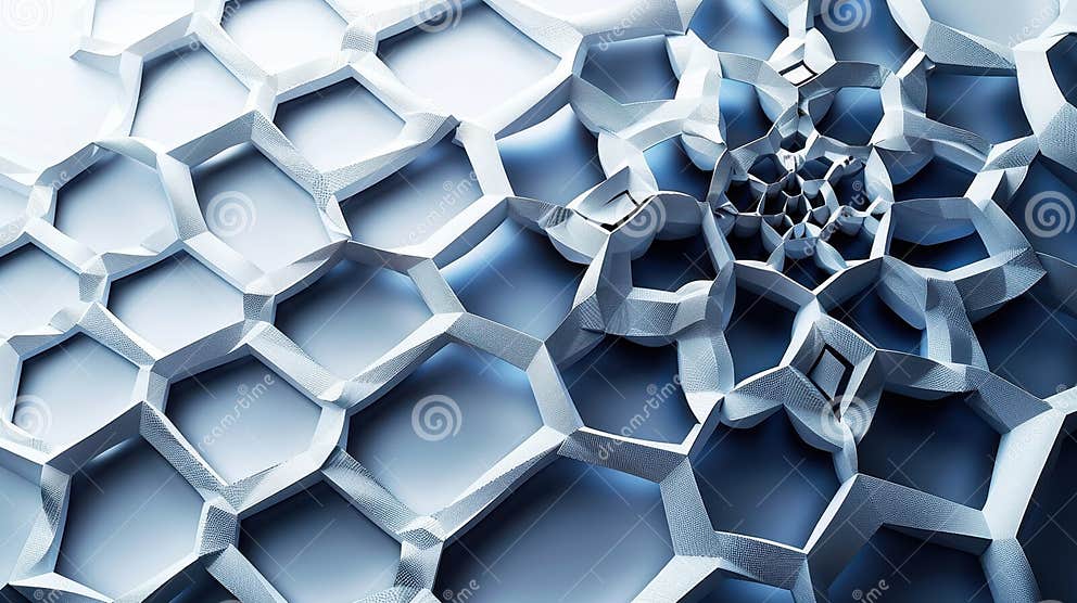 Abstract Volumetric Grid with Cells. Grid Texture Stock Illustration ...