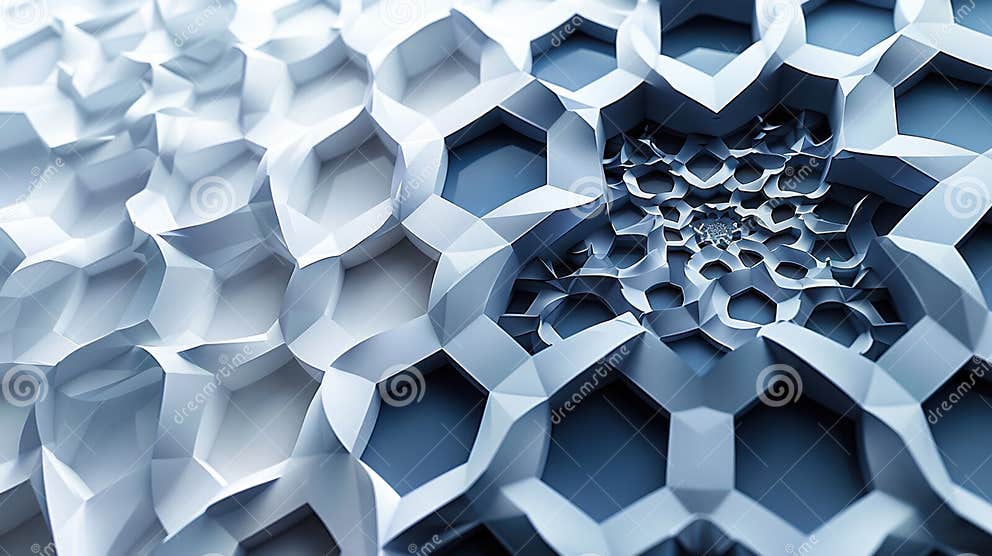 Abstract Volumetric Grid with Cells. Grid Texture Stock Image - Image ...