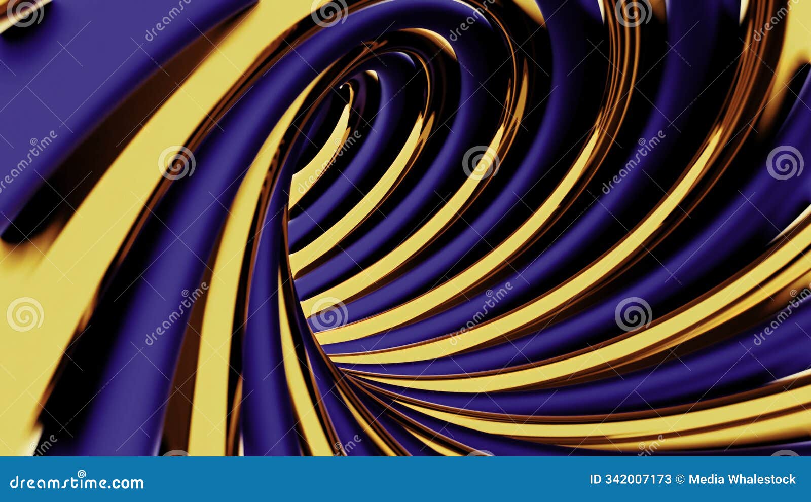Abstract Vortex with Hypnotic Stripes. Design. Rotating Contrasting ...