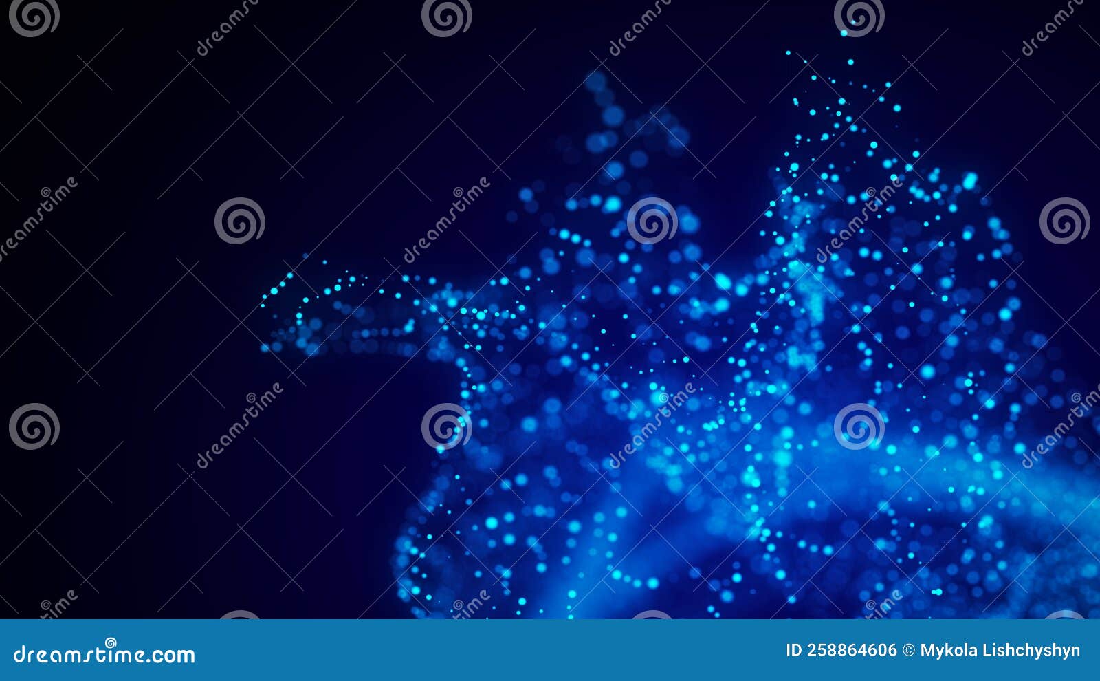 Abstract Vortex Particles Background. Dynamic Wave Moving in Explosion ...