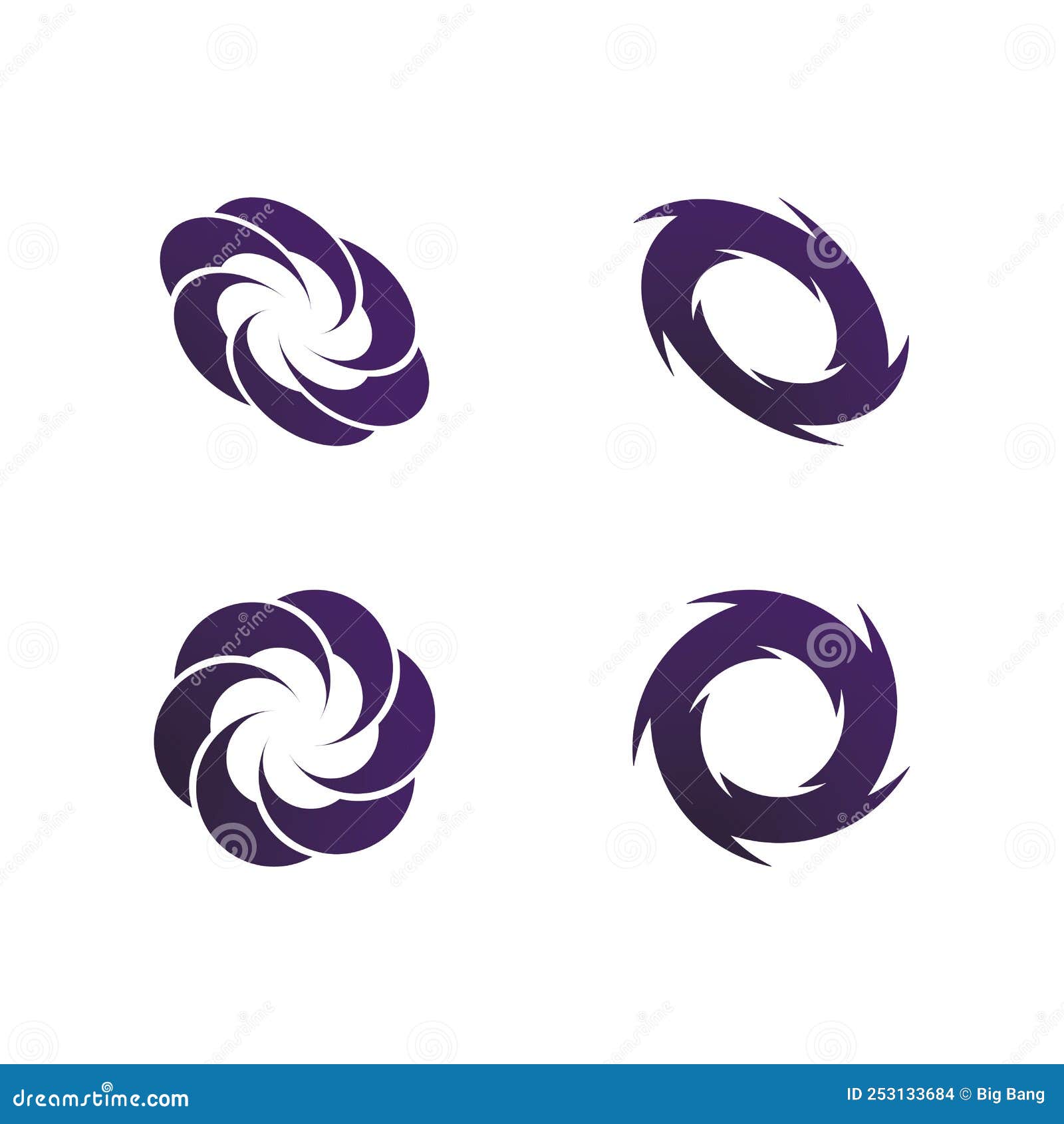Abstract Vortex Spin Logo Icon Design Stock Vector - Illustration of ...