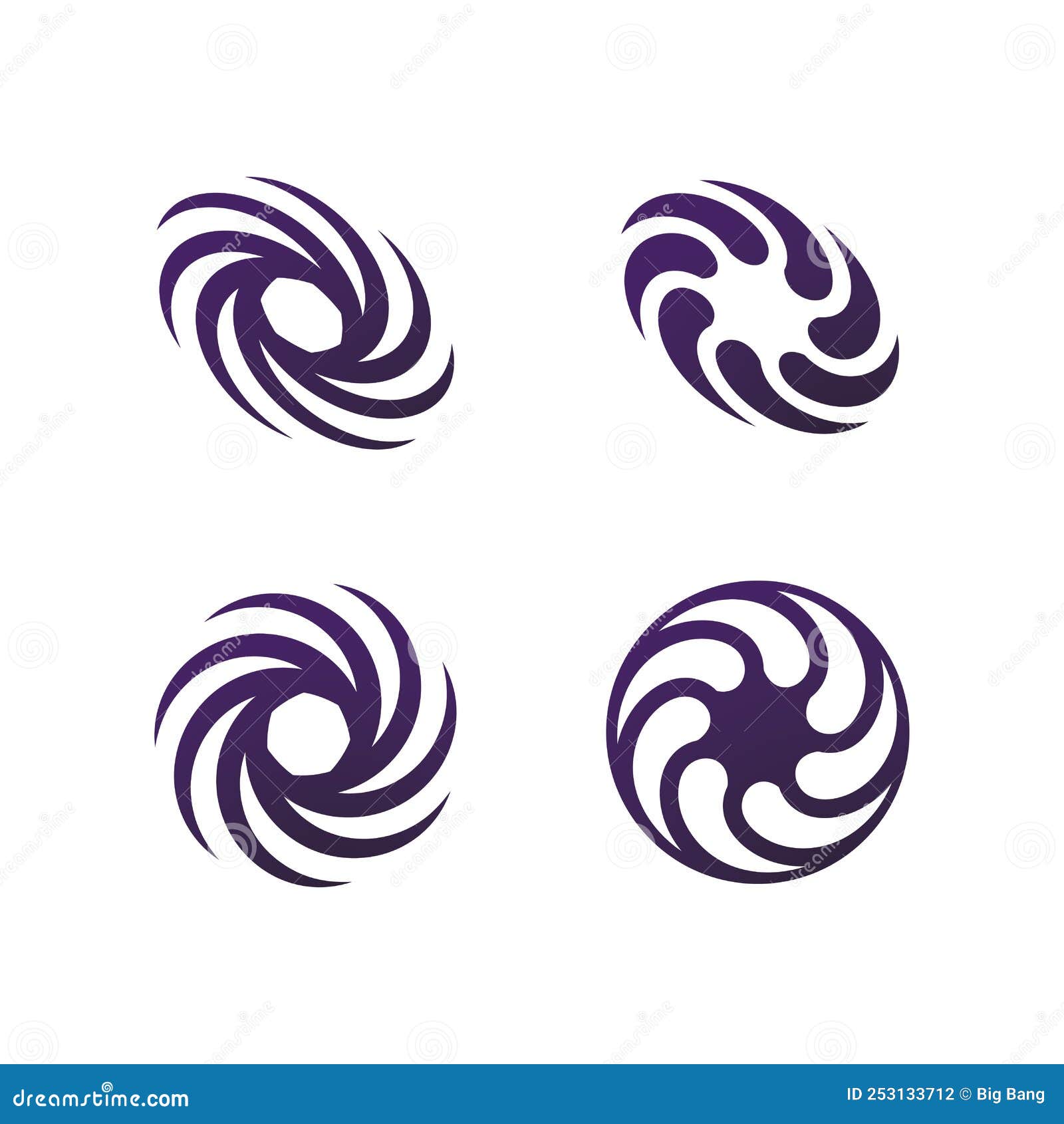 Abstract Vortex Spin Logo Icon Design Stock Vector - Illustration of ...