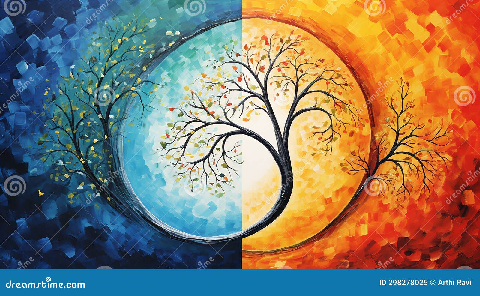 An Abstract Vortex or Spiral Where Each Loop Represents a Different ...