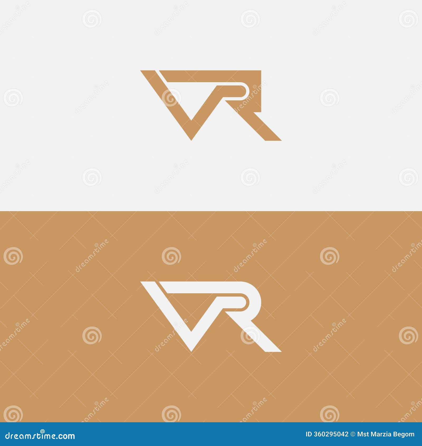 Abstract VR, RV, V, R Letters Logo Initial Based Monogram Icon Vector ...