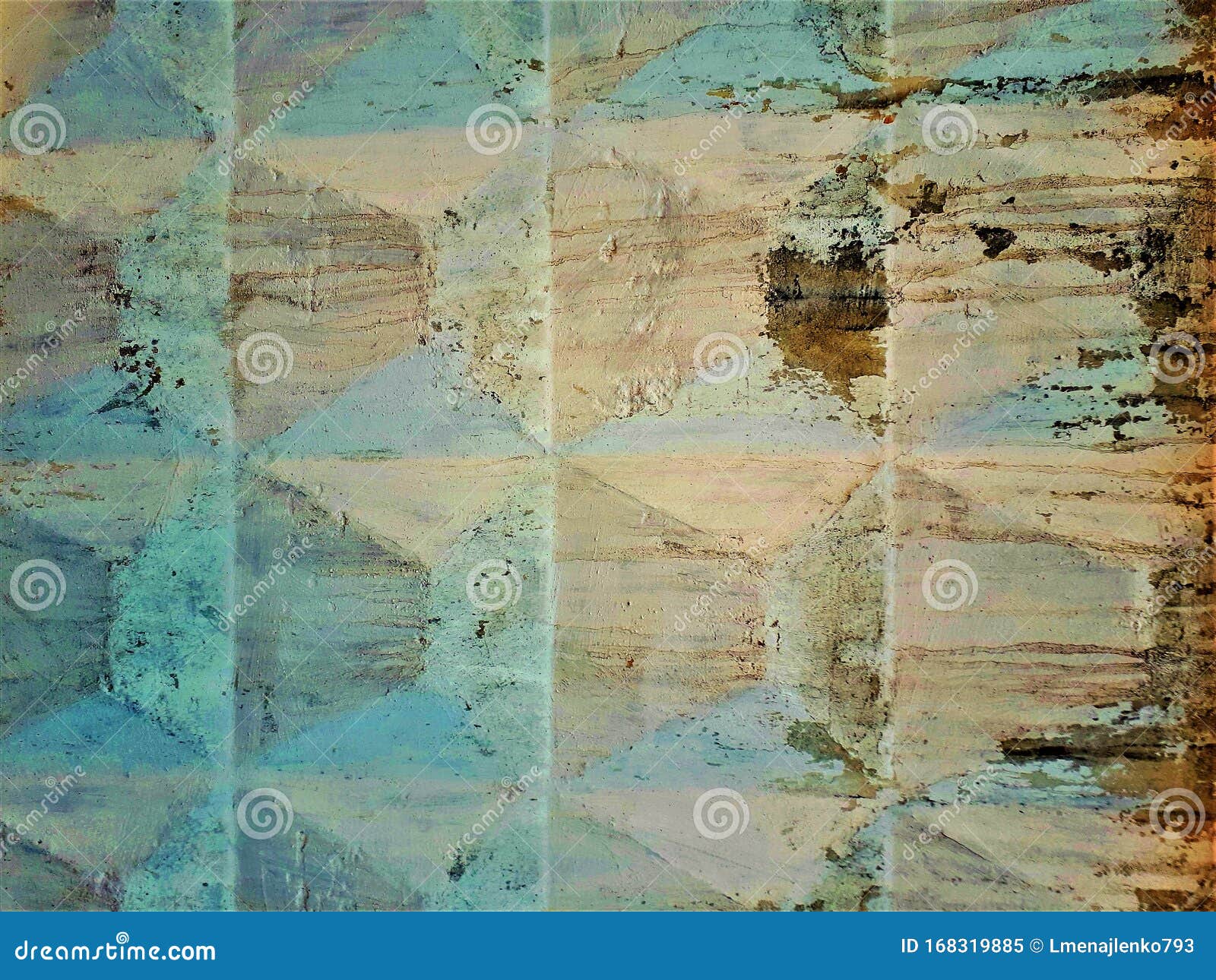 Abstract Wall Background, with Spots, Patterns and Blur. Stock Image ...