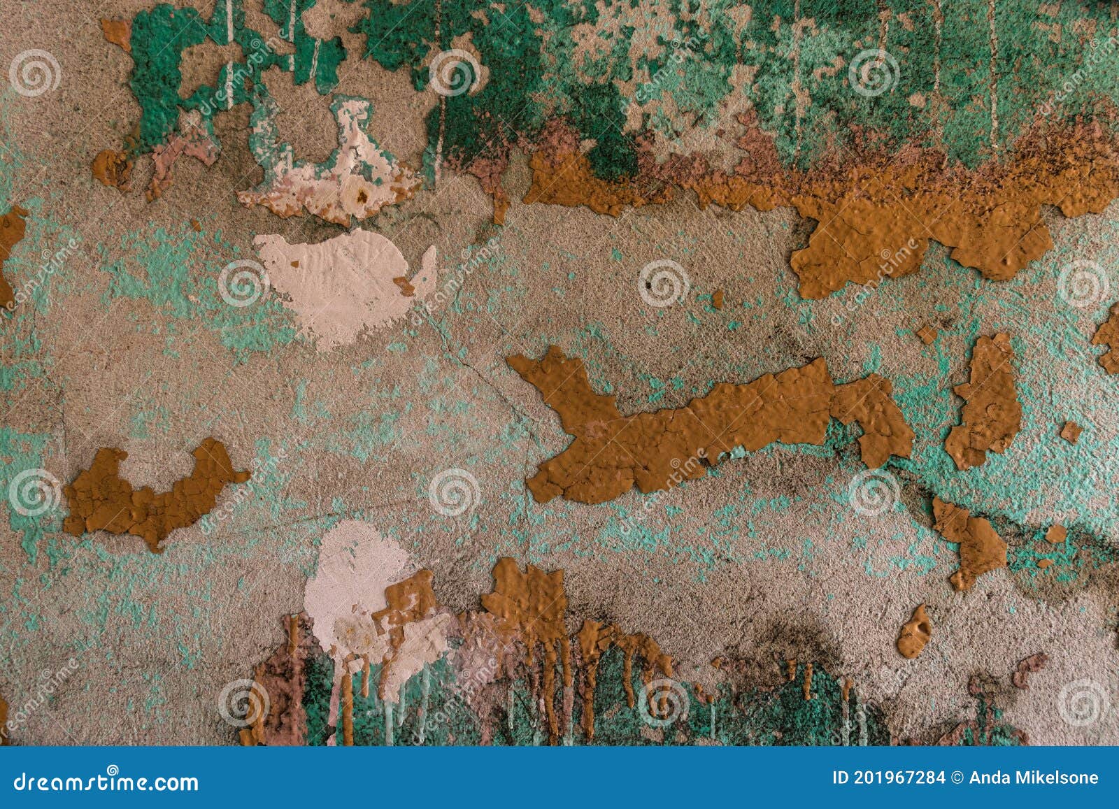 Abstract Wall Background, Various Old Oil Paints on the Wall, Beautiful ...