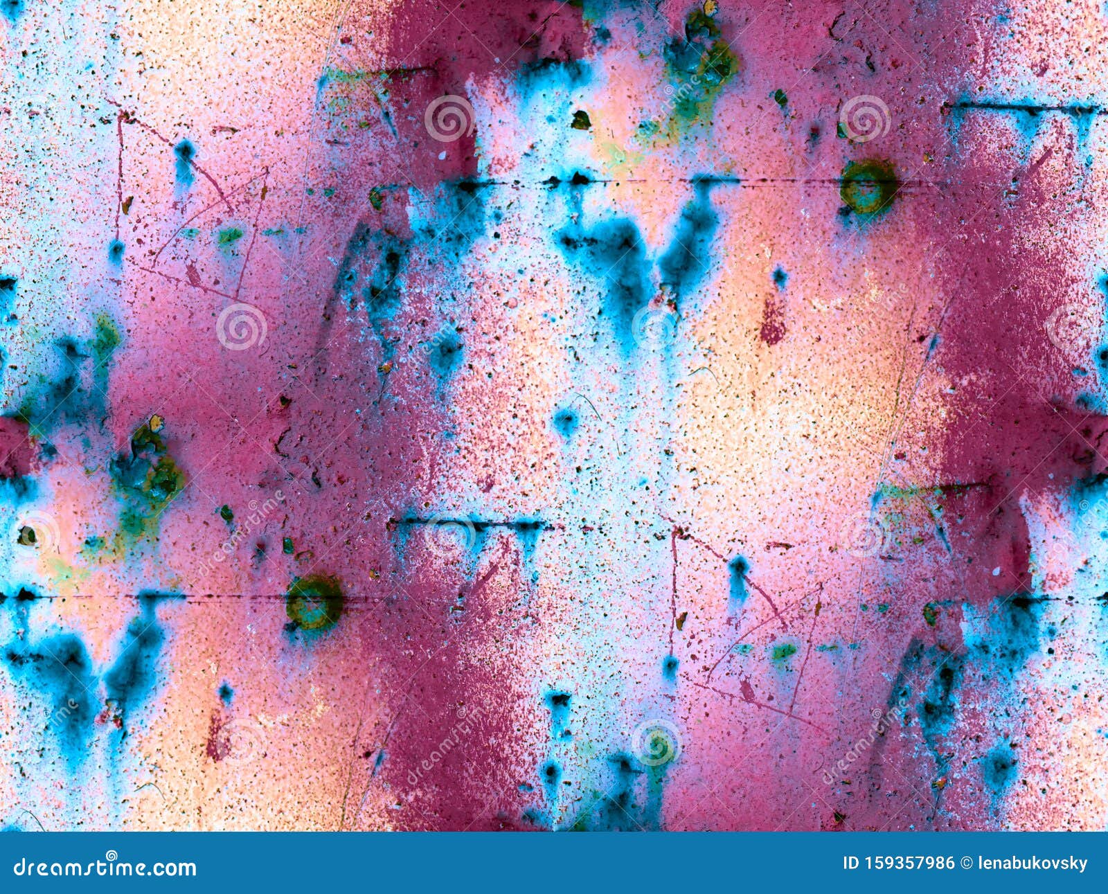 Colorful Wall Texture - Seamless Background Stock Photo - Image of ...