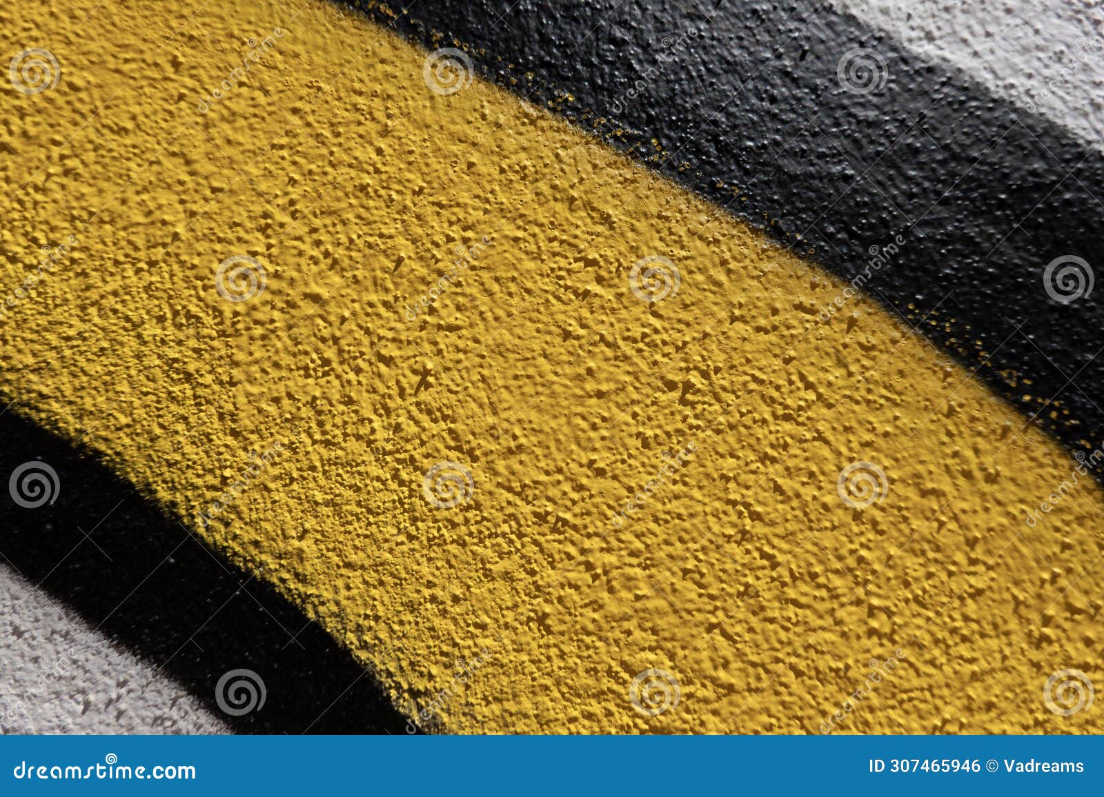 Abstract Wall Surface with Part of Graffiti. Geometric Lines Yellow ...