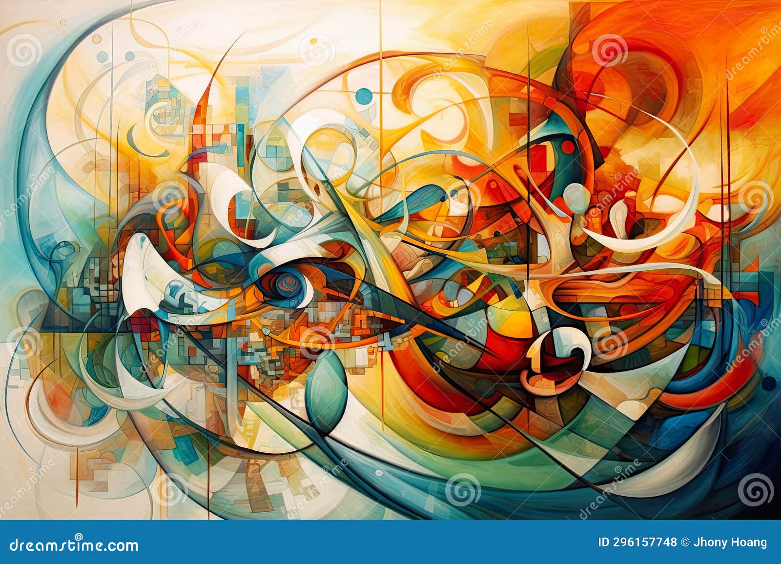 Abstract Shape Colors Wallart Background Stock Illustration ...