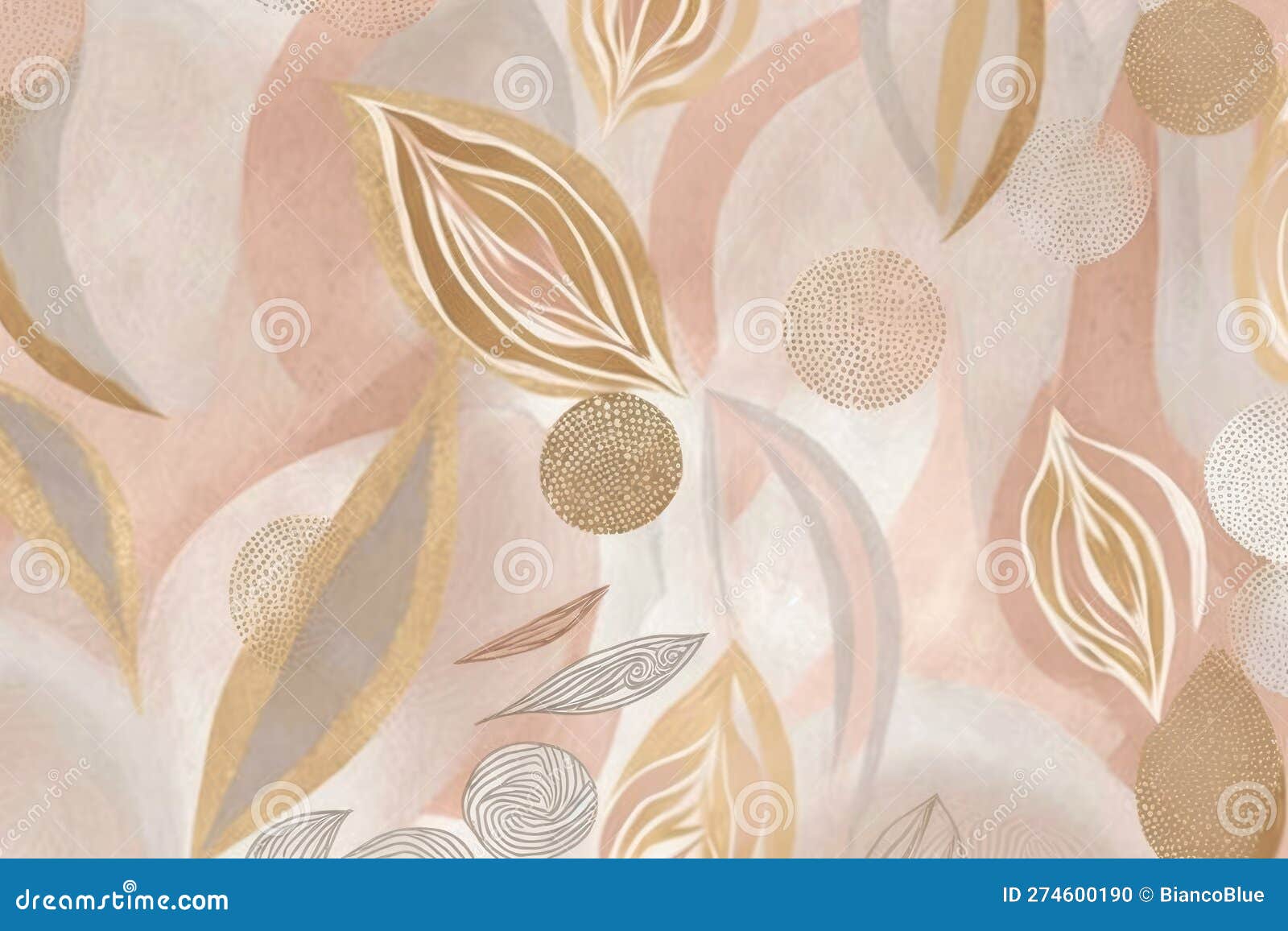 Abstract Wallpaper Background of Flower Pattern Stock Illustration ...