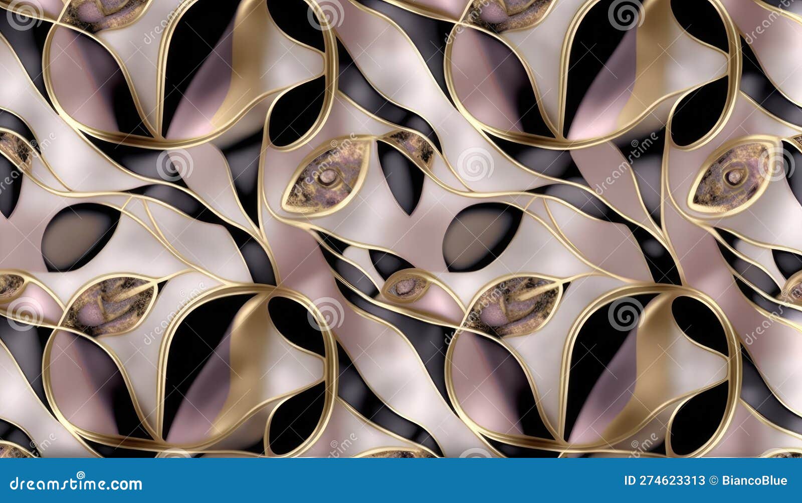 Abstract Wallpaper Background of Flower Pattern Stock Illustration ...