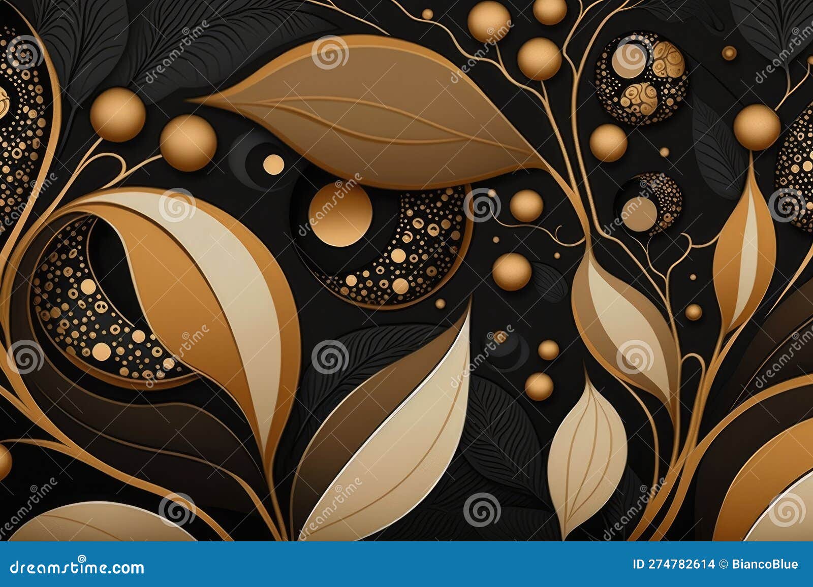 Abstract Wallpaper Background of Flower Pattern Stock Illustration ...