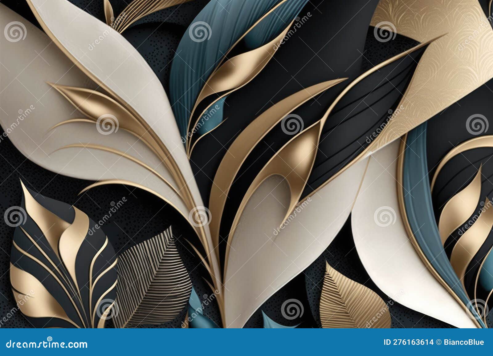 Abstract Wallpaper Background of Flower Pattern Stock Illustration ...