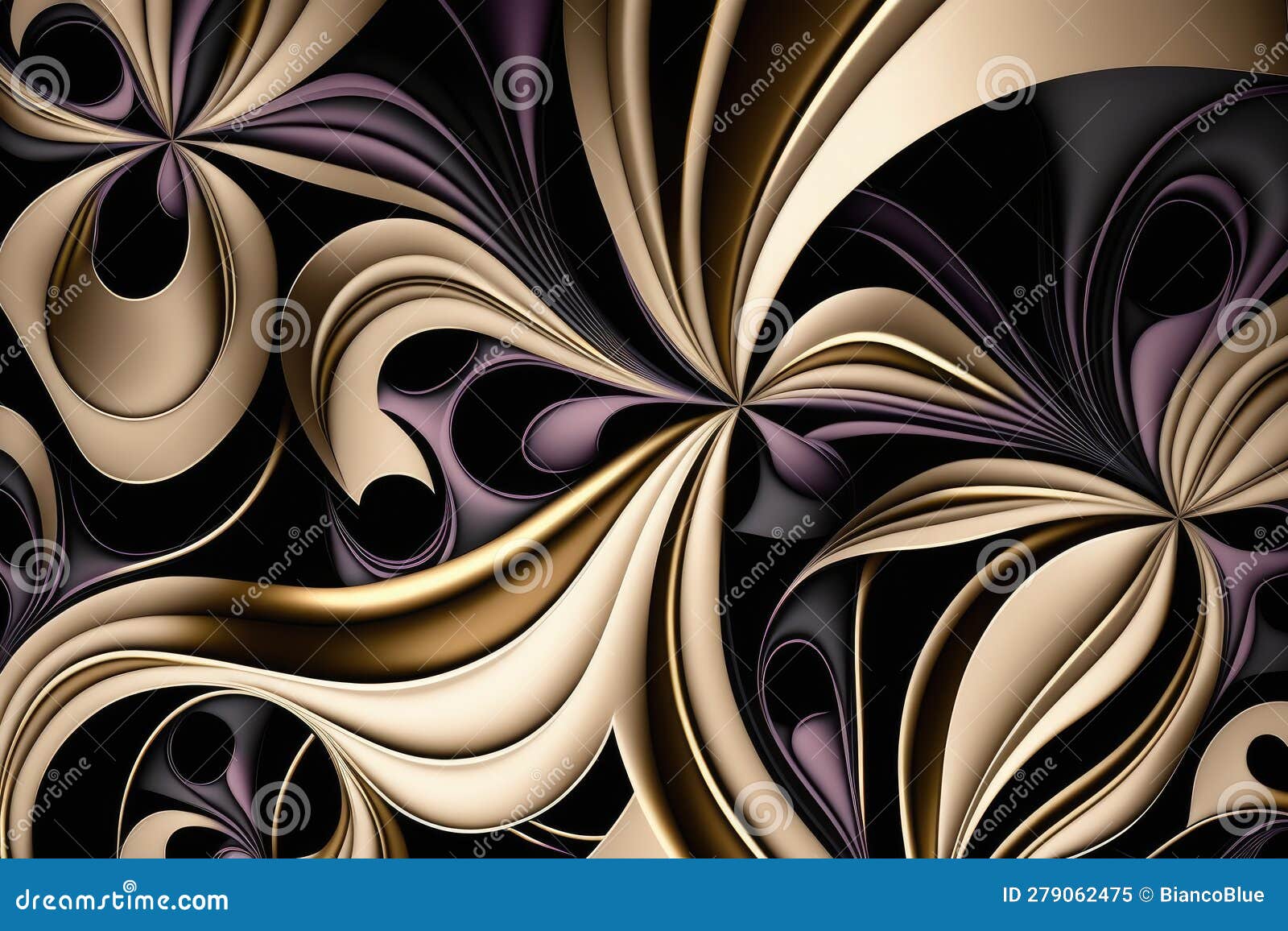 Abstract Wallpaper Background of Flower Pattern Stock Illustration ...