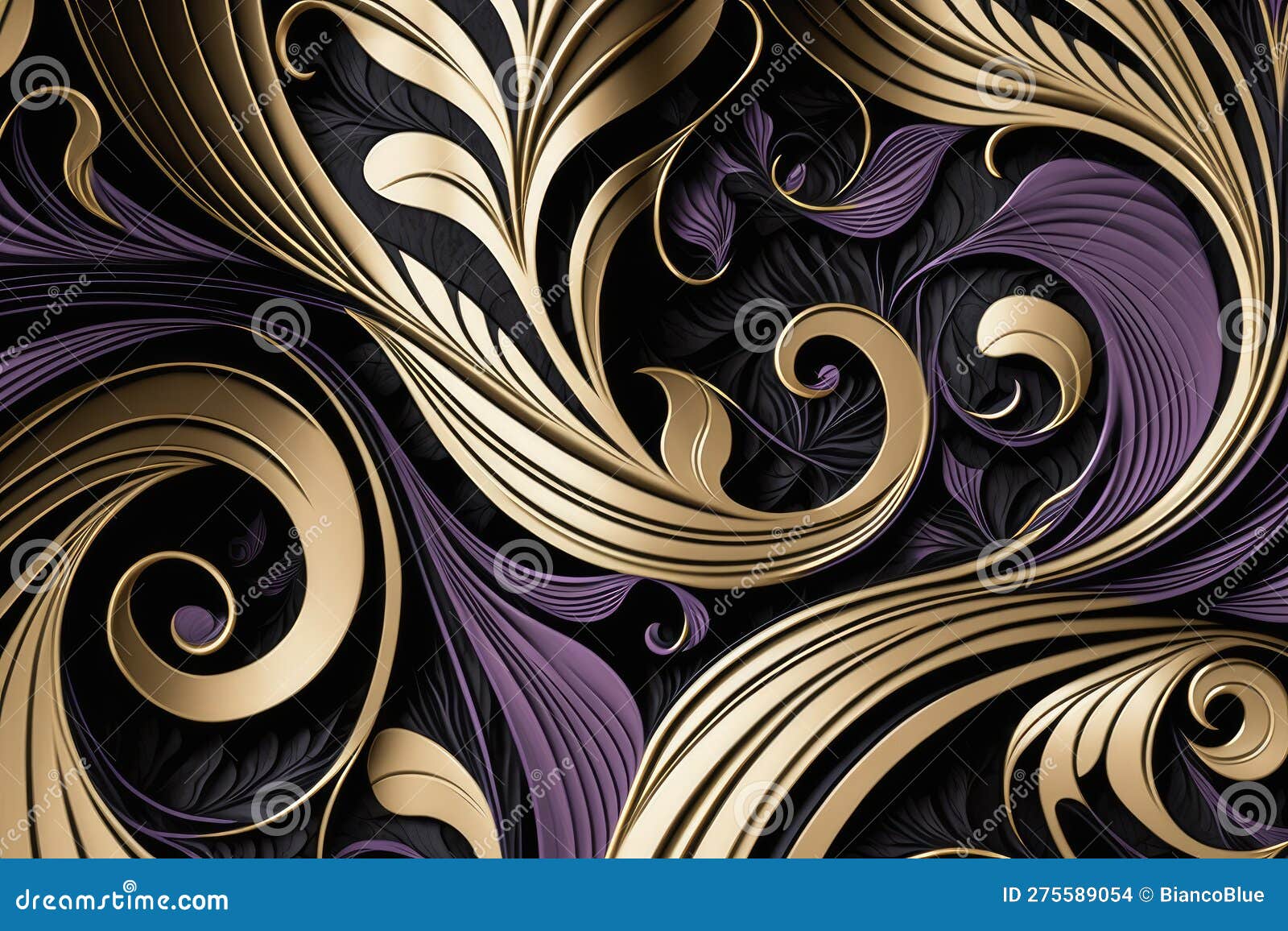 Abstract Wallpaper Background of Flower Pattern Stock Illustration ...