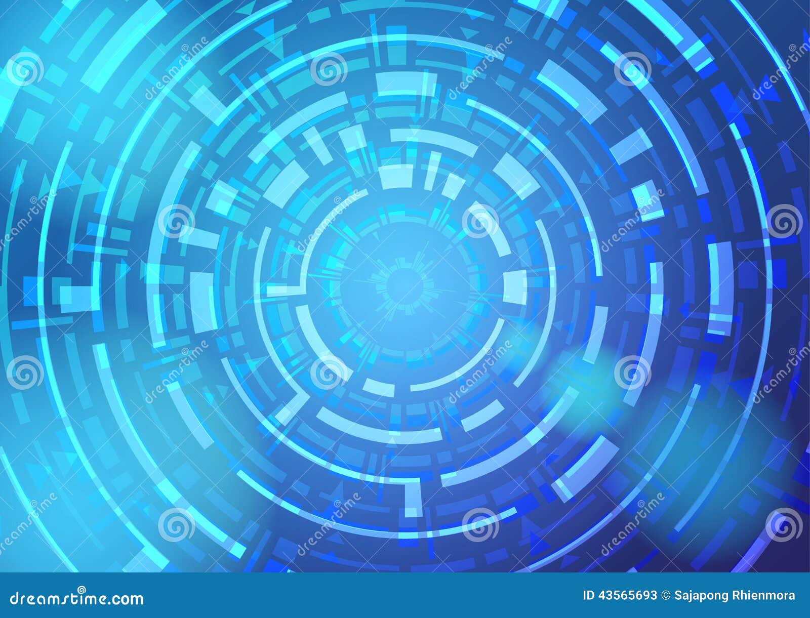 Abstract Wallpaper with a Circular Modern Shape. Stock Vector ...