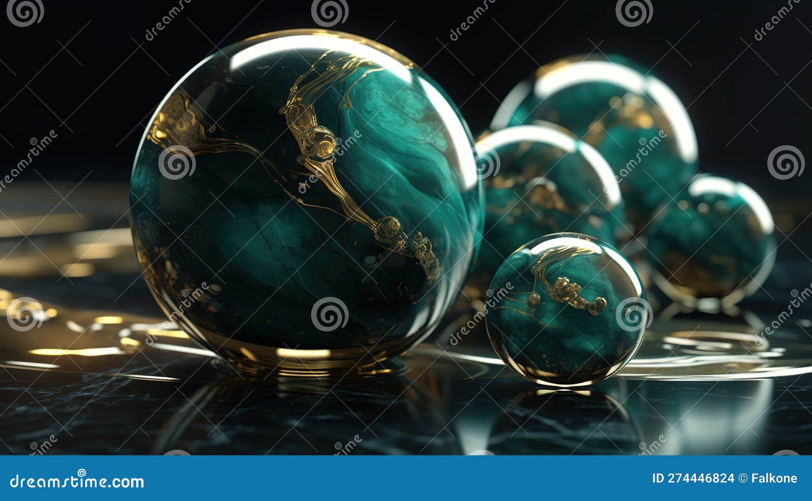 Abstract Wallpaper of a Close-up Shot of Marble Spheres in Different ...