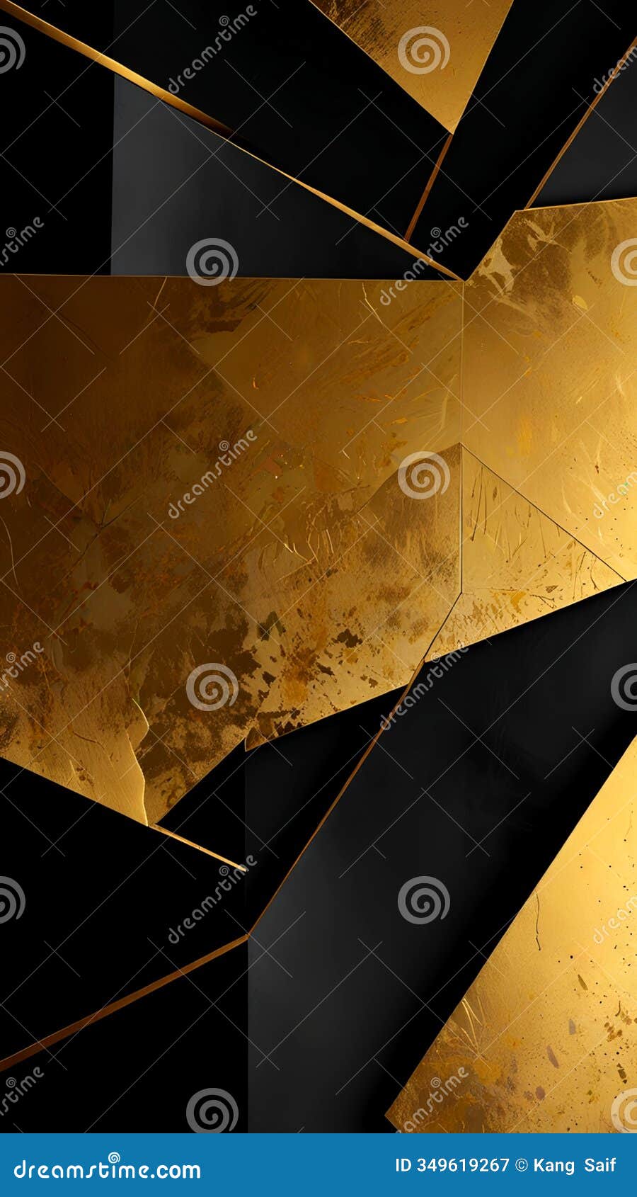 Abstract Wallpaper Combination of Gold and Black Colors Stock ...