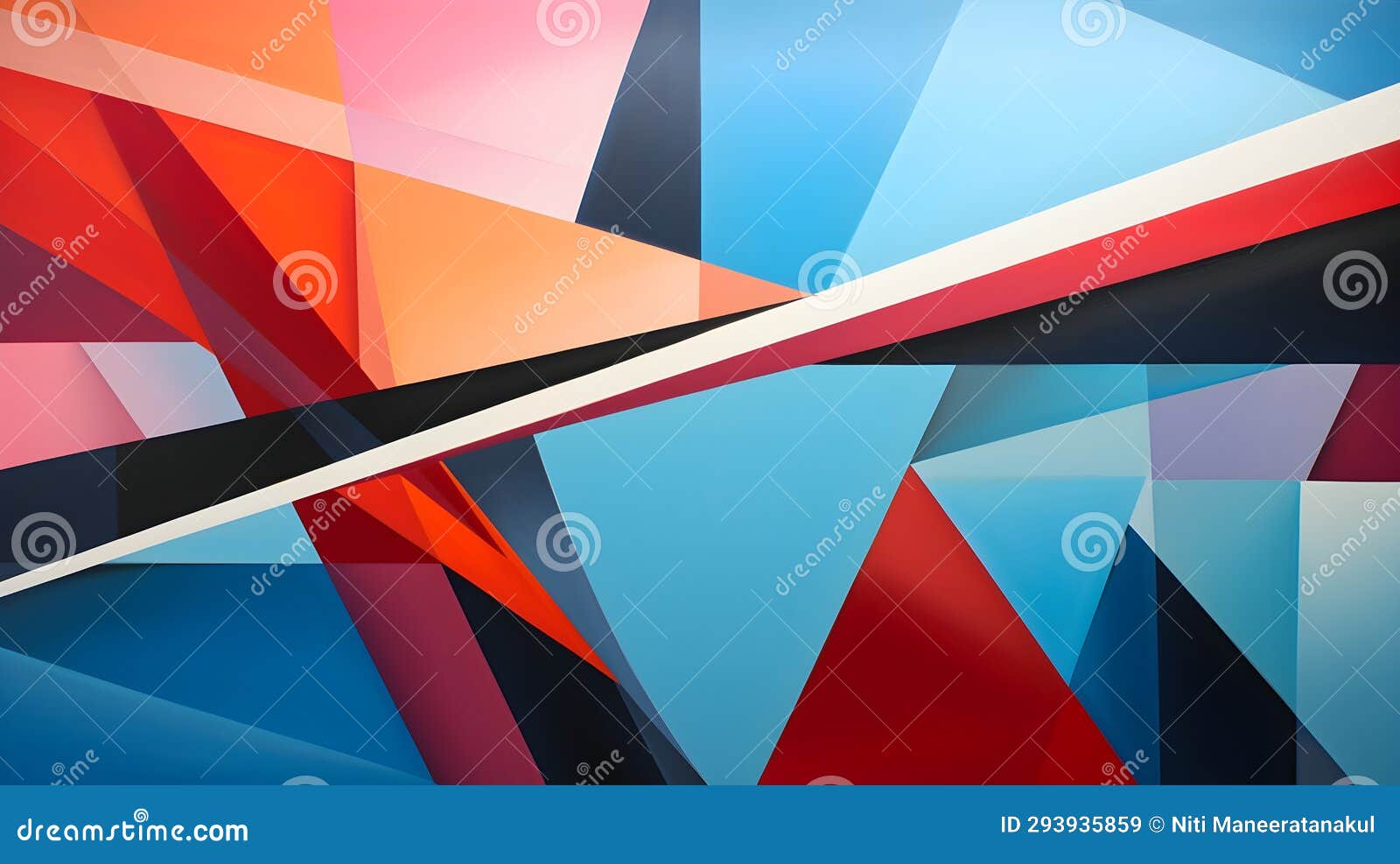 Abstract Wallpaper Contrasting Hues and Sharp Angles - AI Generated ...
