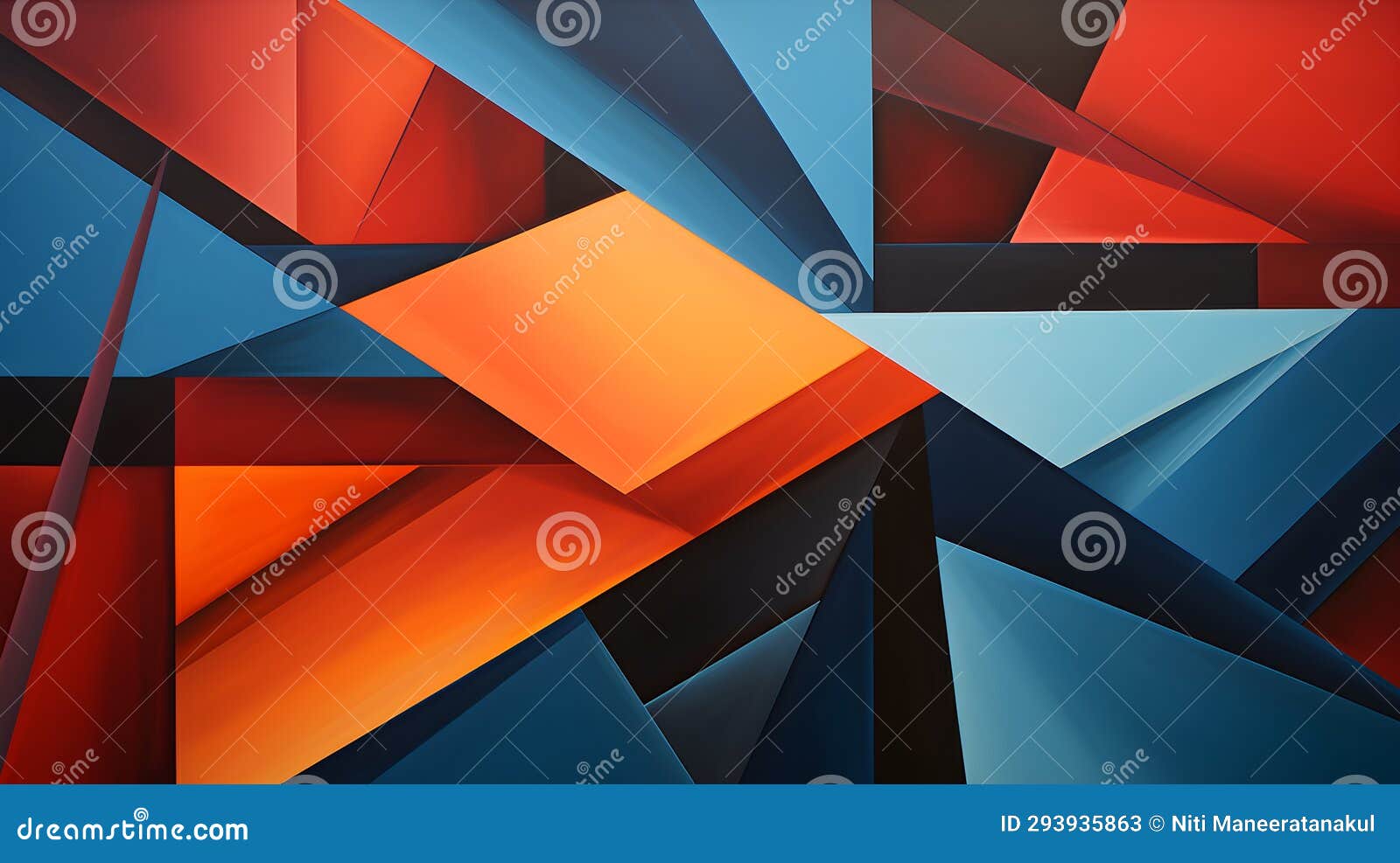 Abstract Wallpaper Contrasting Hues and Sharp Angles - AI Generated ...
