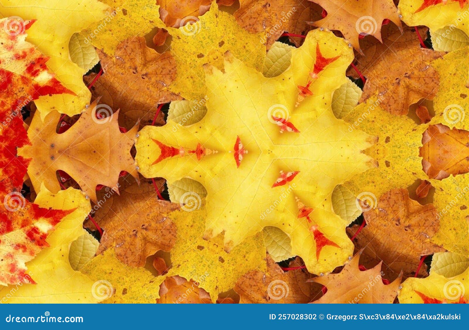 Abstract Wallpaper with Fallen Leaves Stock Illustration - Illustration ...