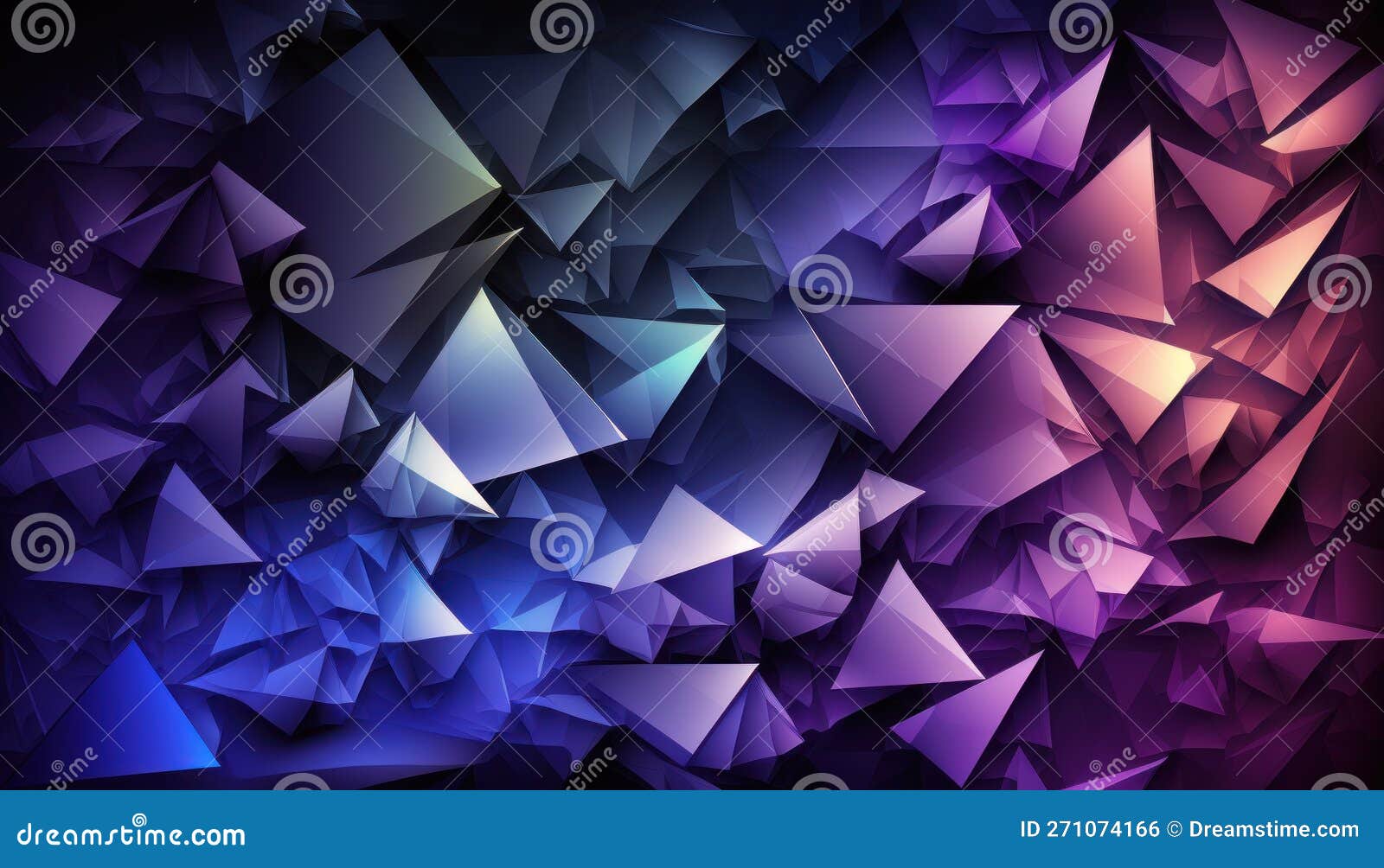 Abstract Wallpaper with Gradient Colors, Many Triangles Stock ...