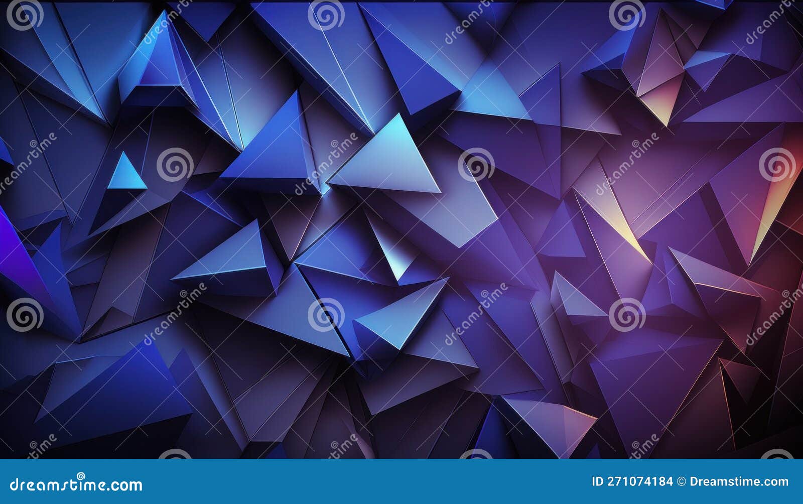 Abstract Wallpaper with Gradient Colors, Many Triangles Stock ...