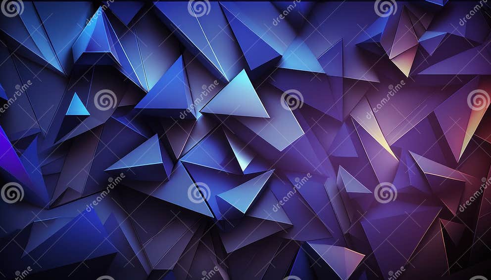 Abstract Wallpaper with Gradient Colors, Many Triangles Stock ...