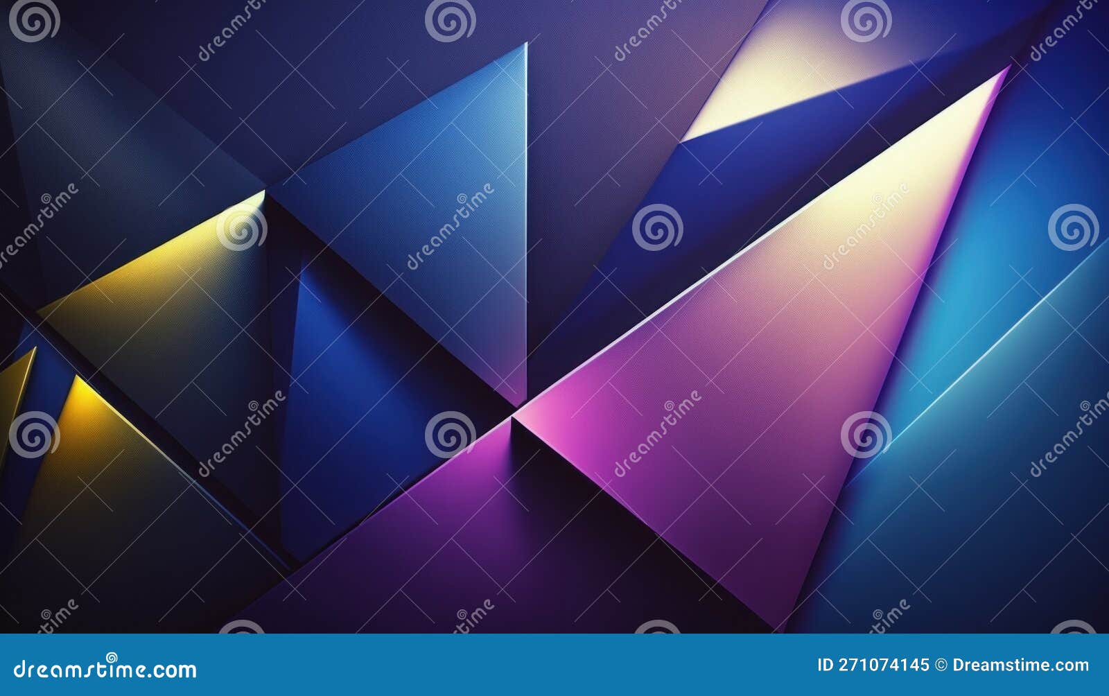 Abstract Wallpaper with Gradient Colors, Triangles Stock Illustration ...