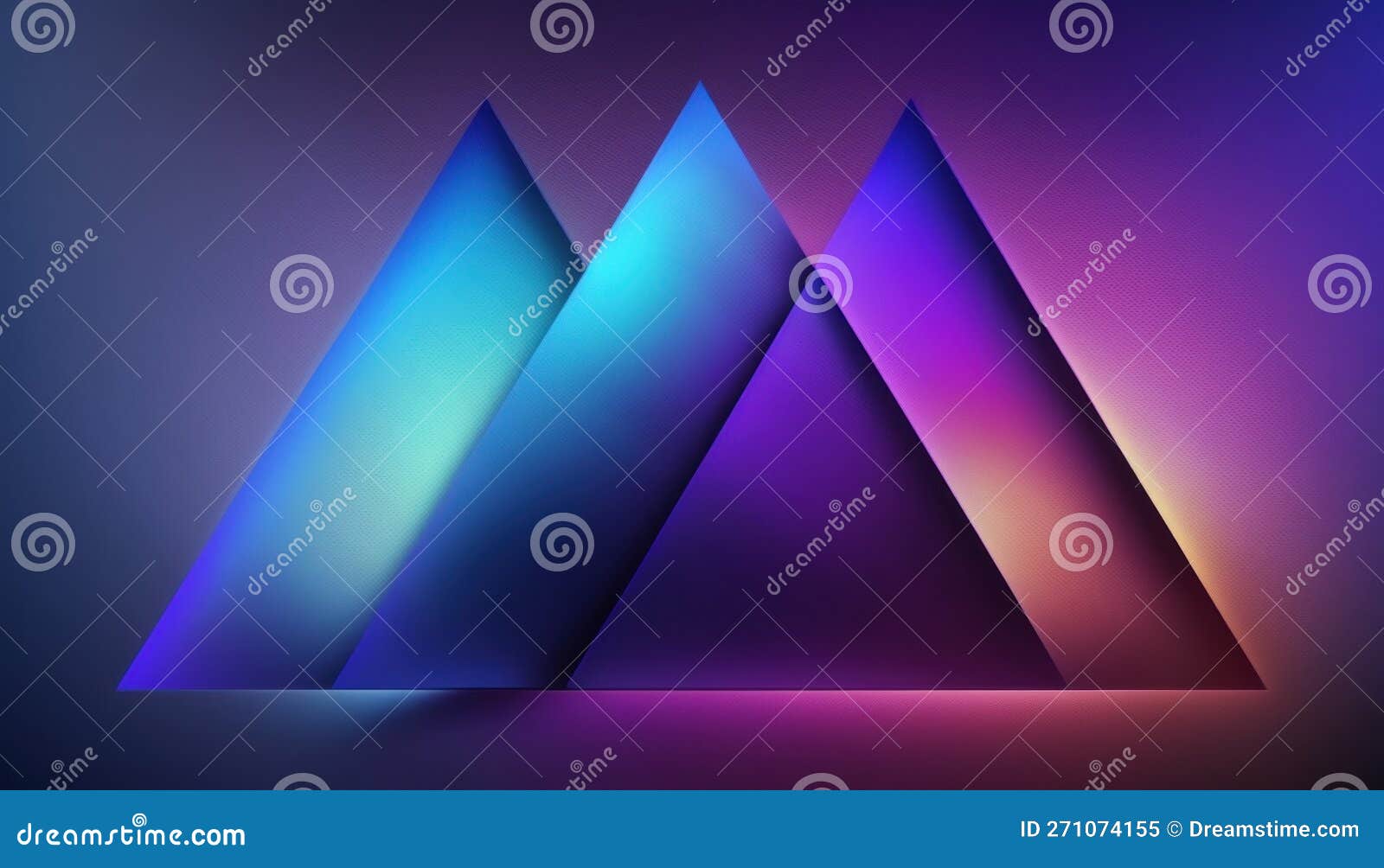 Abstract Wallpaper with Gradient Colors, Triangles Stock Illustration ...
