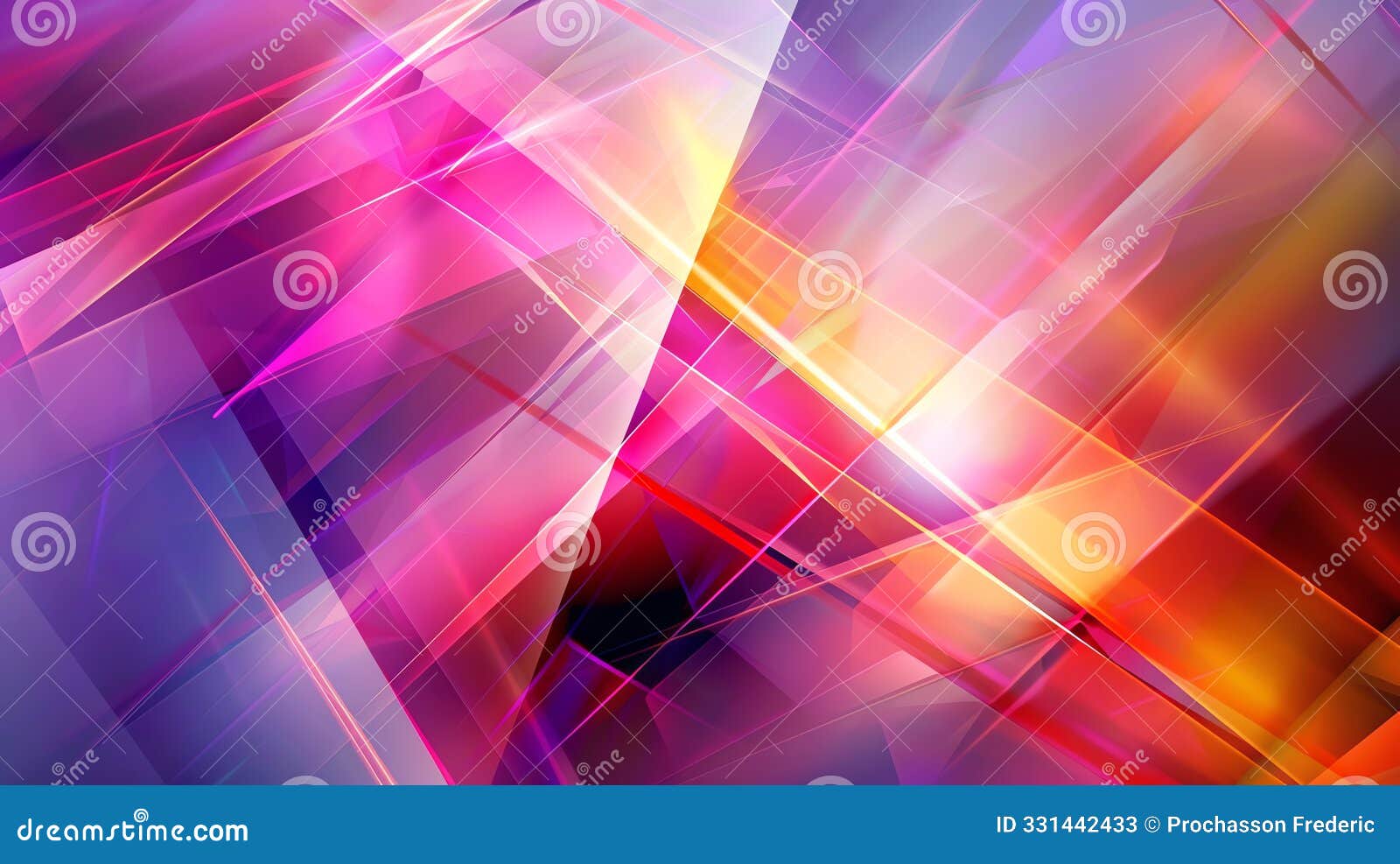 Abstract Wallpaper with Harmonious Geometric Combinations and Bright ...