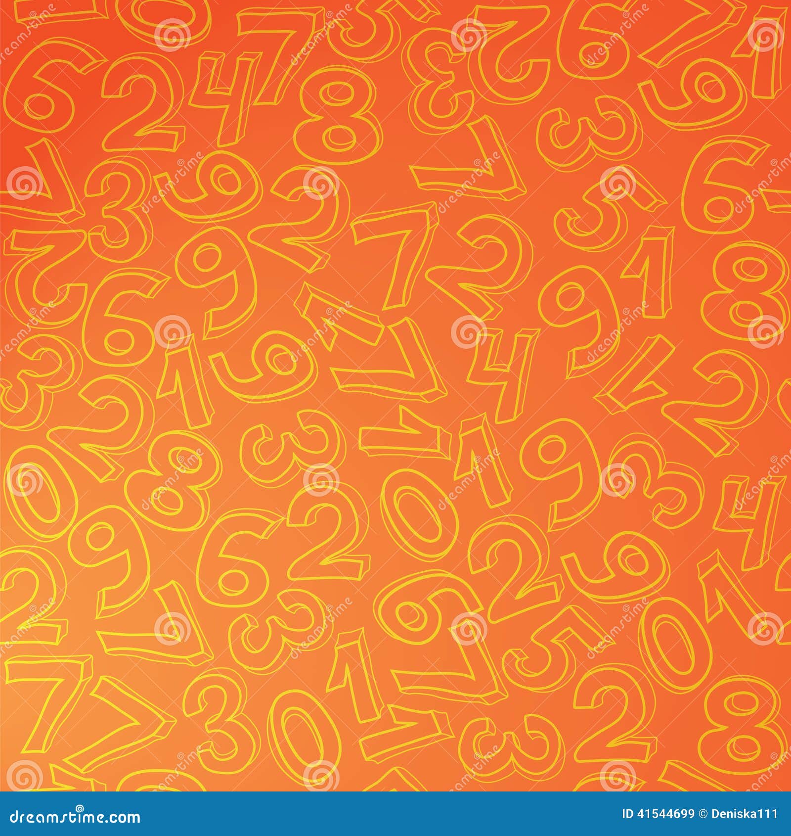 Abstract Numbers Wallpaper