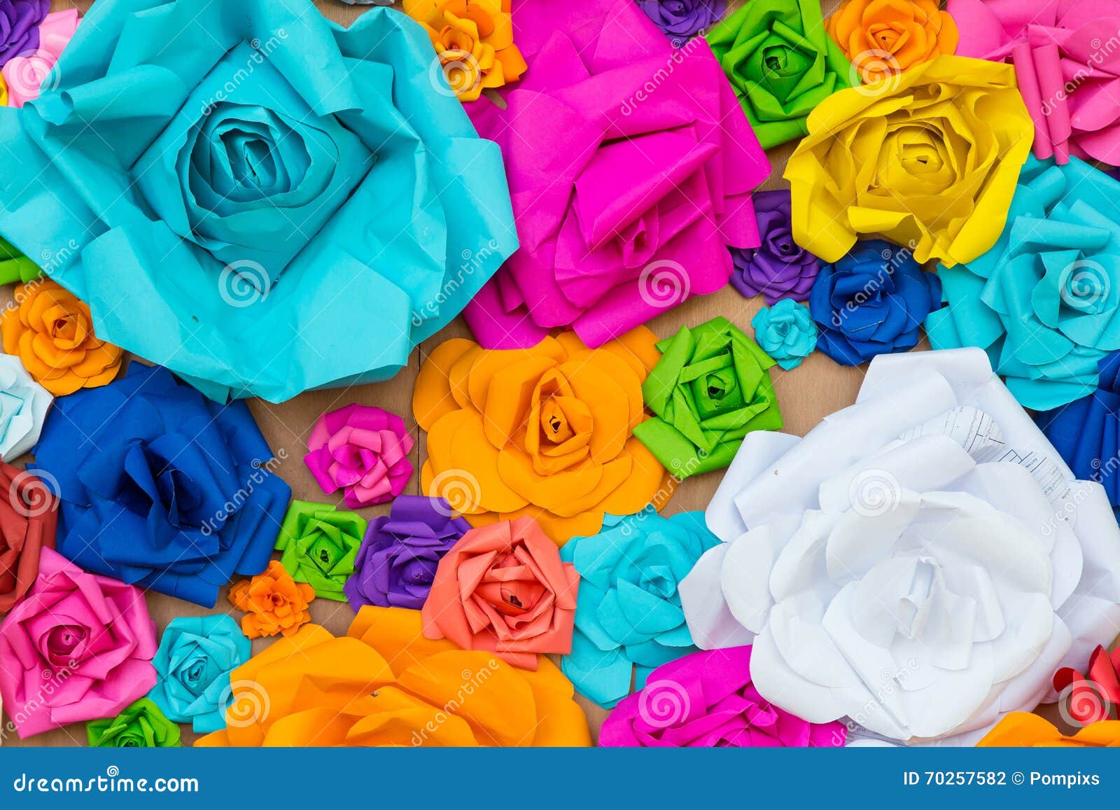 Abstract Wallpaper Rainbow Colorful Rose Flower Paper Background Stock ...