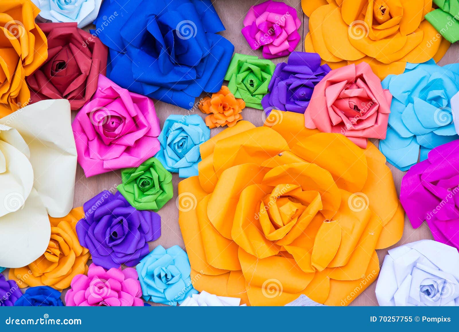 Abstract Wallpaper Rainbow Colorful Rose Flower Paper Background Stock ...