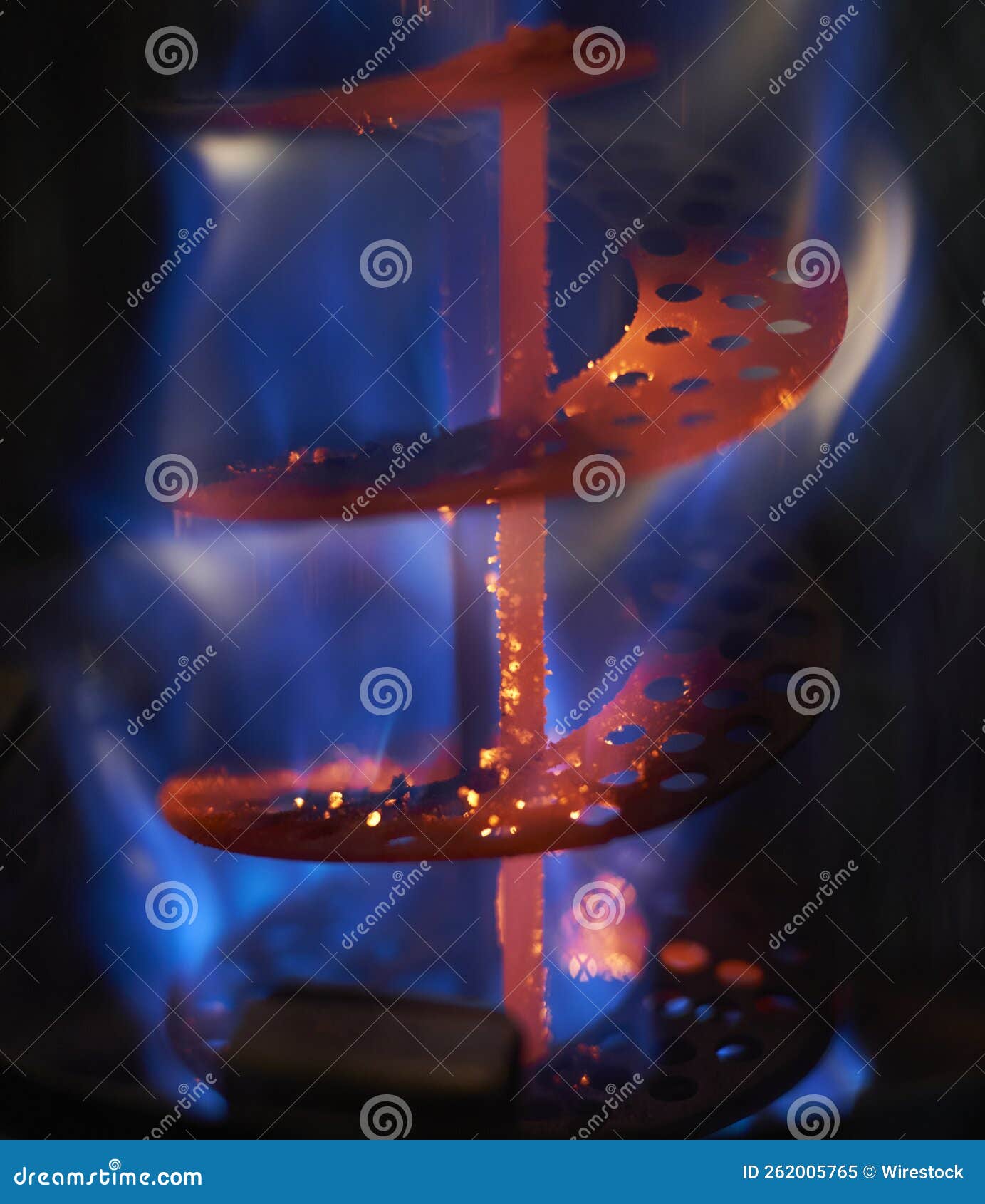 Abstract Wallpaper of a Spiral in Blue Flames Stock Image - Image of ...