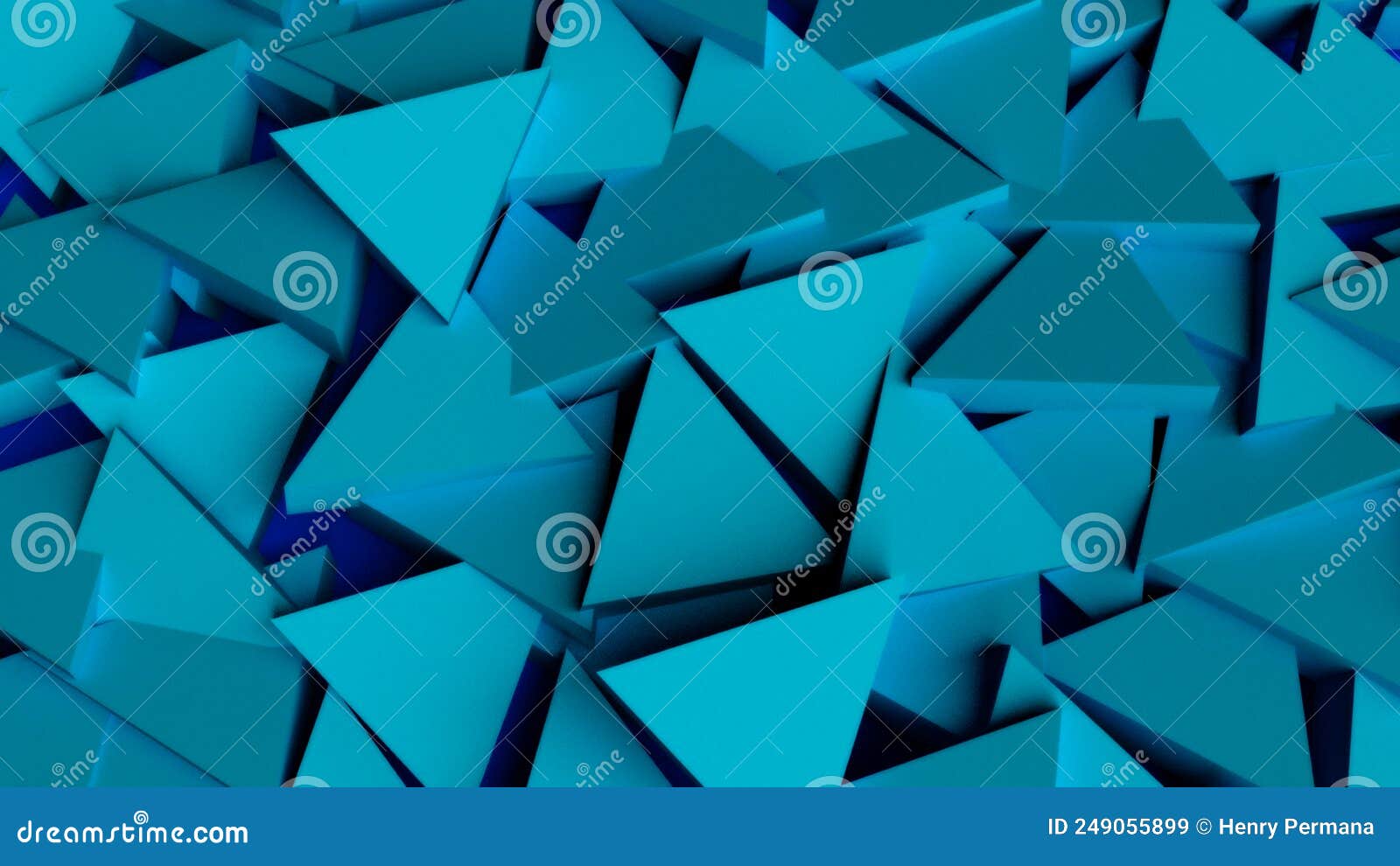 Abstract Pattern of Navy Blue Triangle Arrangement Stock Illustration ...