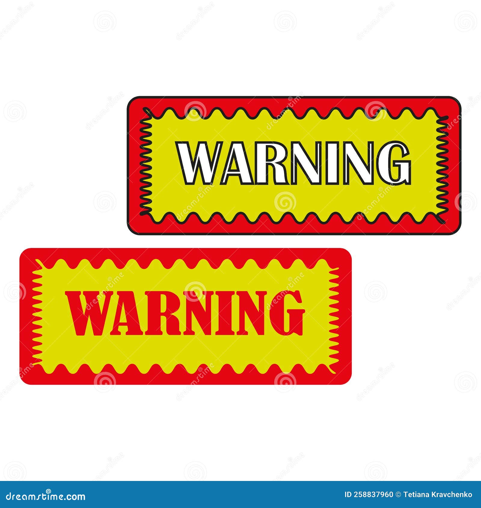 Abstract Warning Plate. Attention Sign. Vector Illustration. Stock ... Abstract Warning Plate. Attention Sign. Vector Illustration. Stock ...