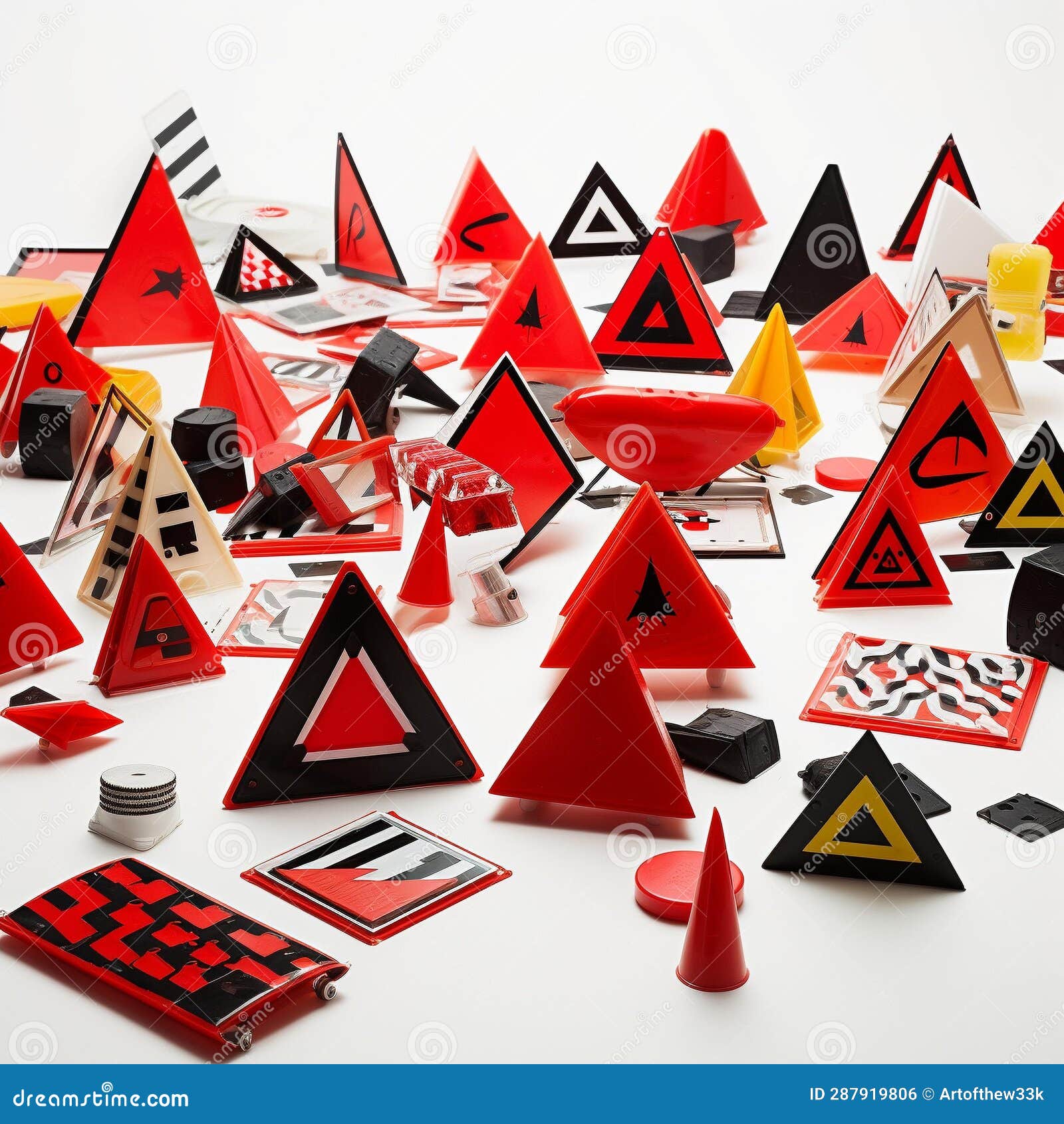 Abstract Warning Background, Attention. Warning Sign Banner With Hazard ... Abstract Warning Background, Attention. Warning Sign Banner With Hazard ...