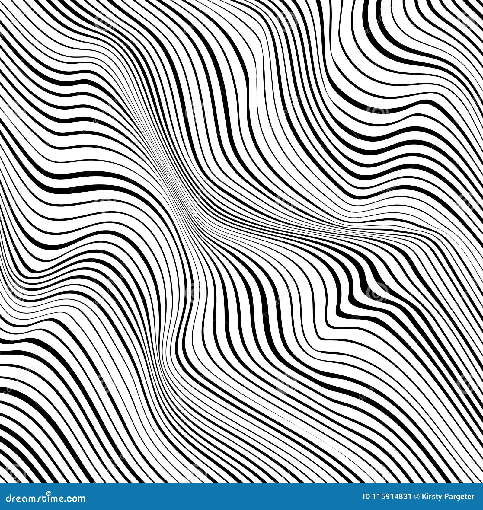 Abstract Warped Striped Background Stock Vector - Illustration of ...