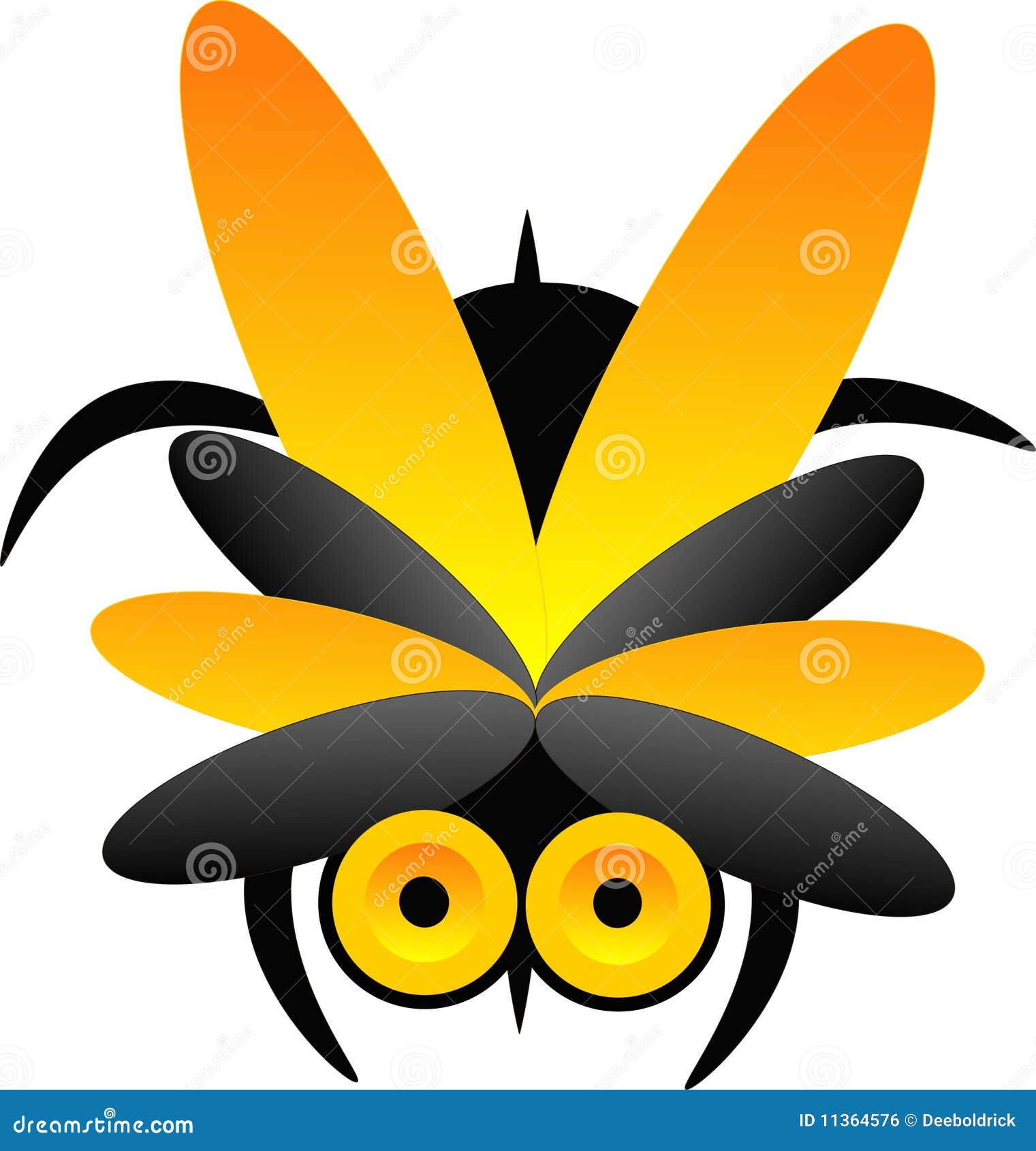 Yellowjacket Wasp Drawing Cartoon Vector | CartoonDealer.com #127856751