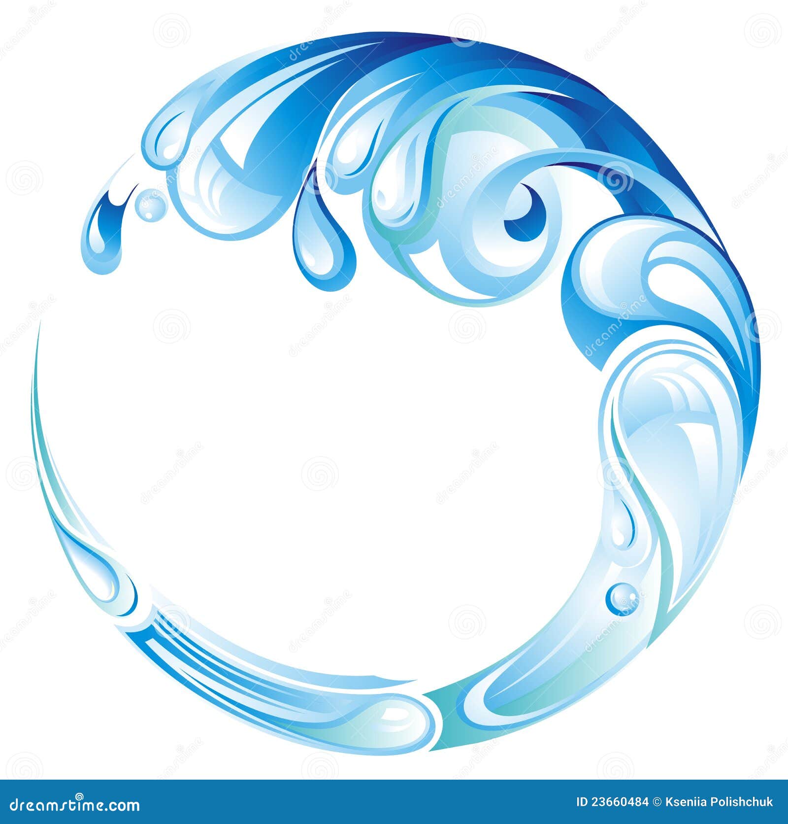 Abstract Water Background with Place for Your Text Stock Vector ...