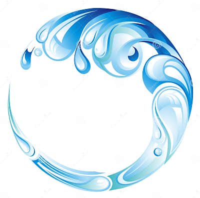 Abstract Water Background with Place for Your Text Stock Vector ...