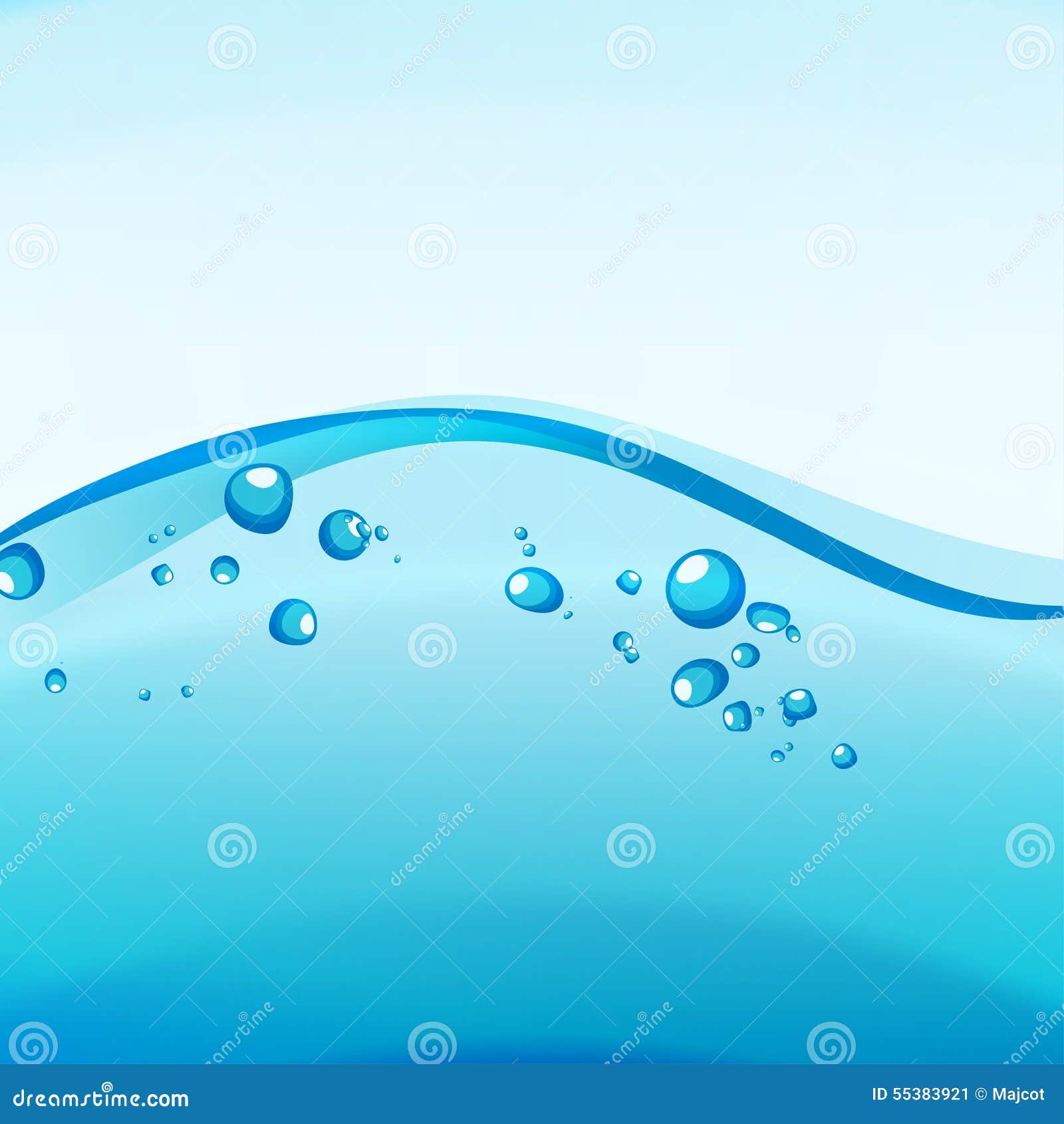 Abstract water background stock vector. Illustration of clear - 55383921