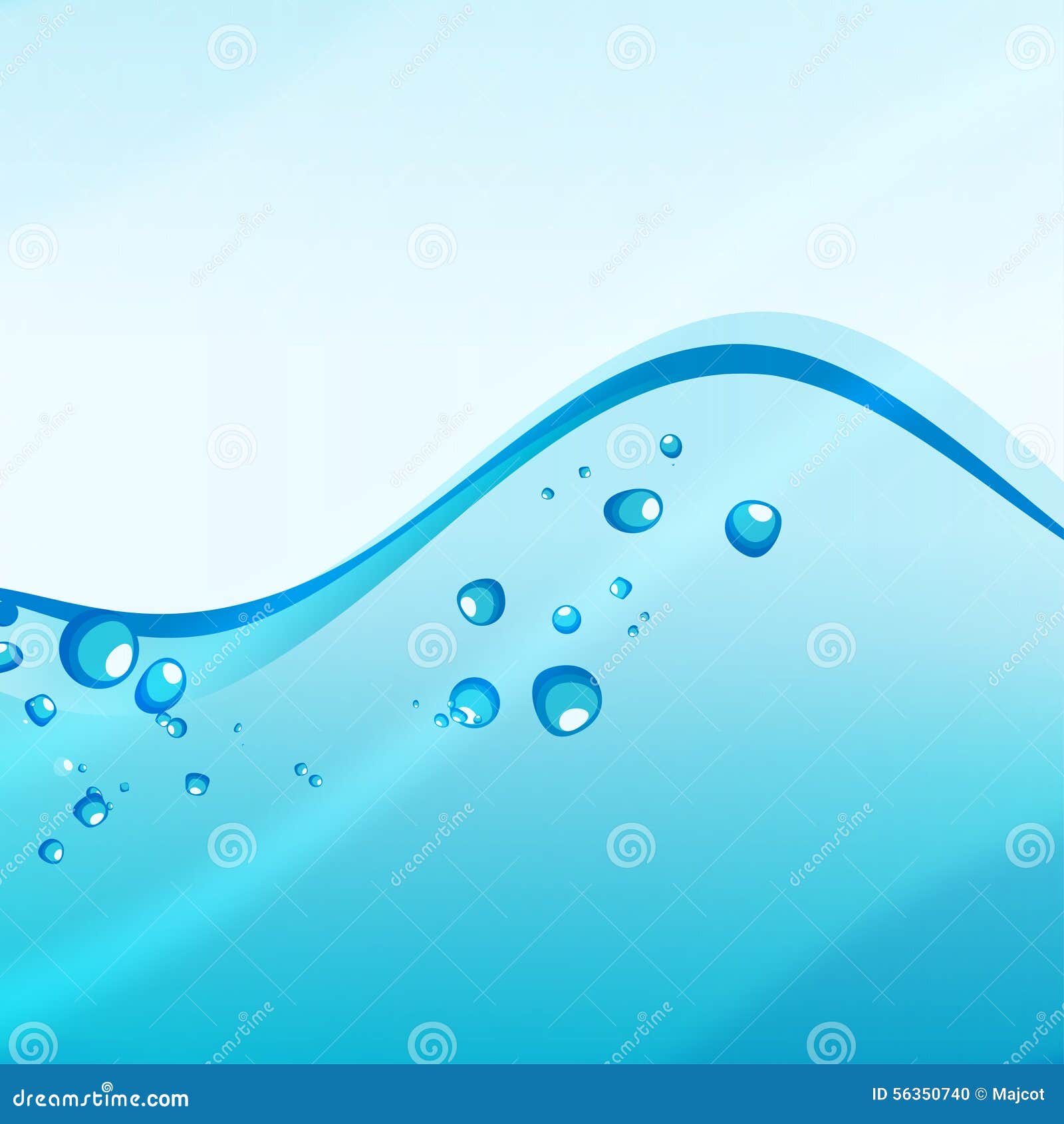 Abstract water background stock vector. Illustration of fresh - 56350740