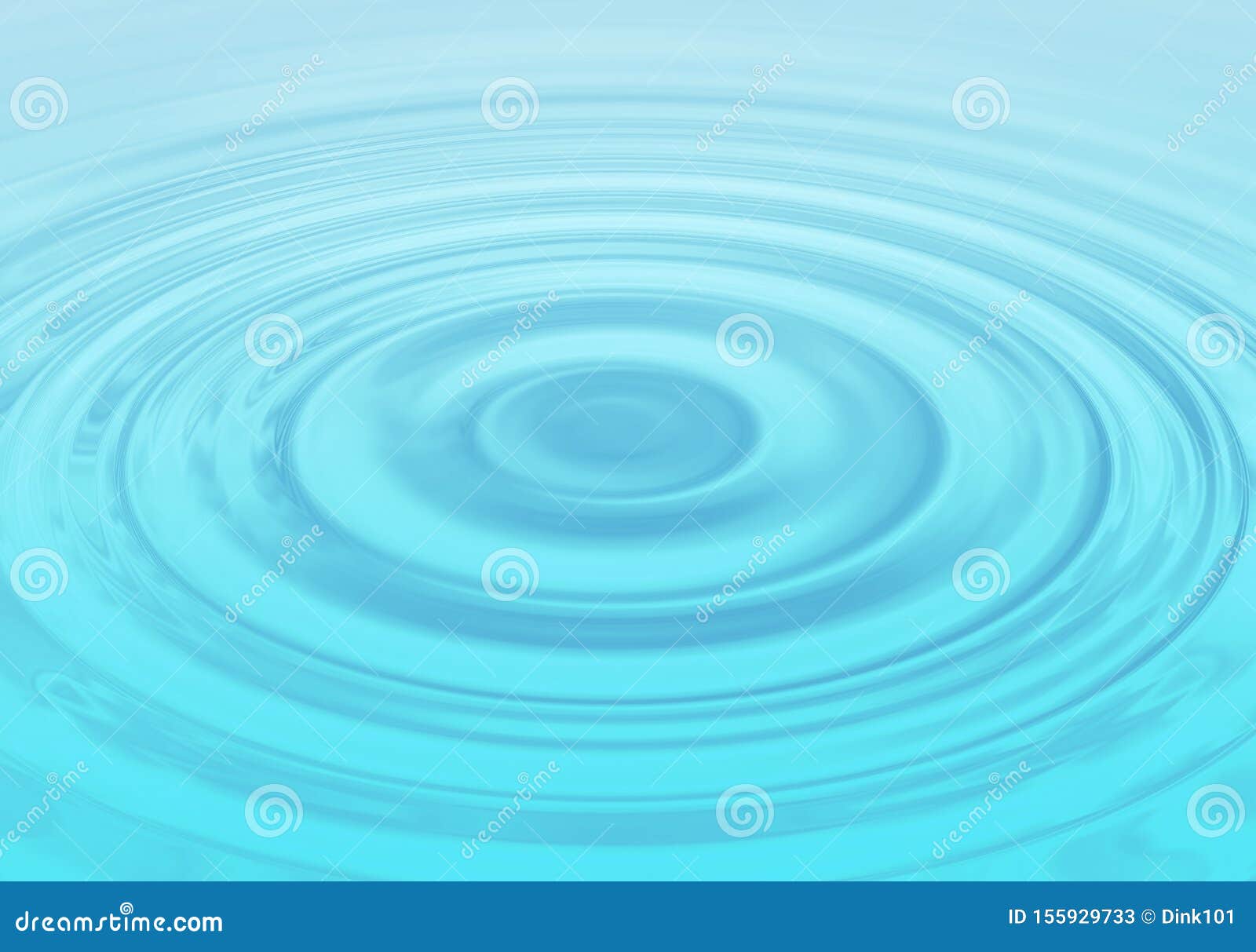 Abstract Water Background with Wavy Circles Stock Illustration ...