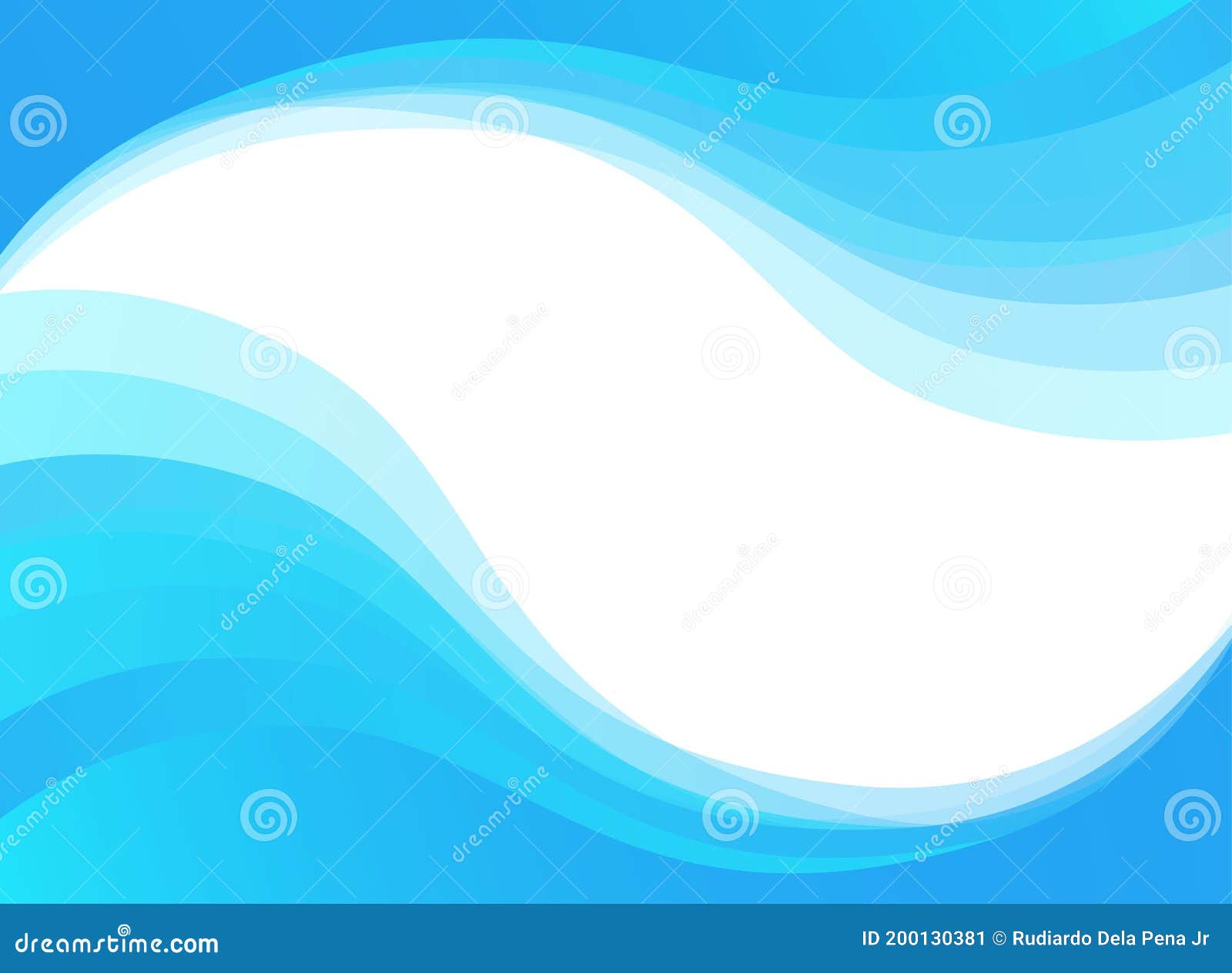 Abstract Water Blue Vector Frame Background Stock Vector - Illustration ...